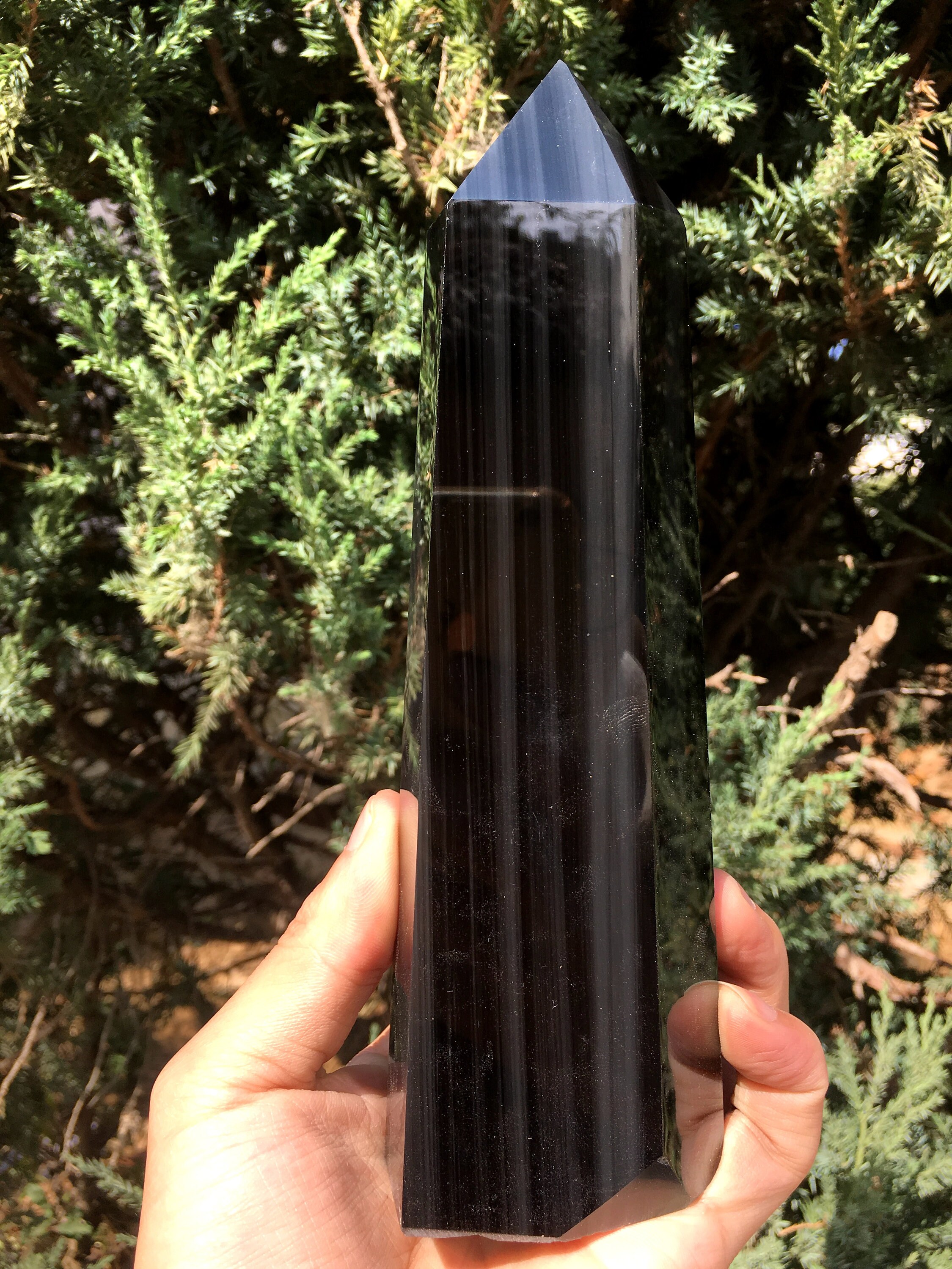 Natural Best Clear Obsidian Polished Tower Shaped/obsidian | Etsy