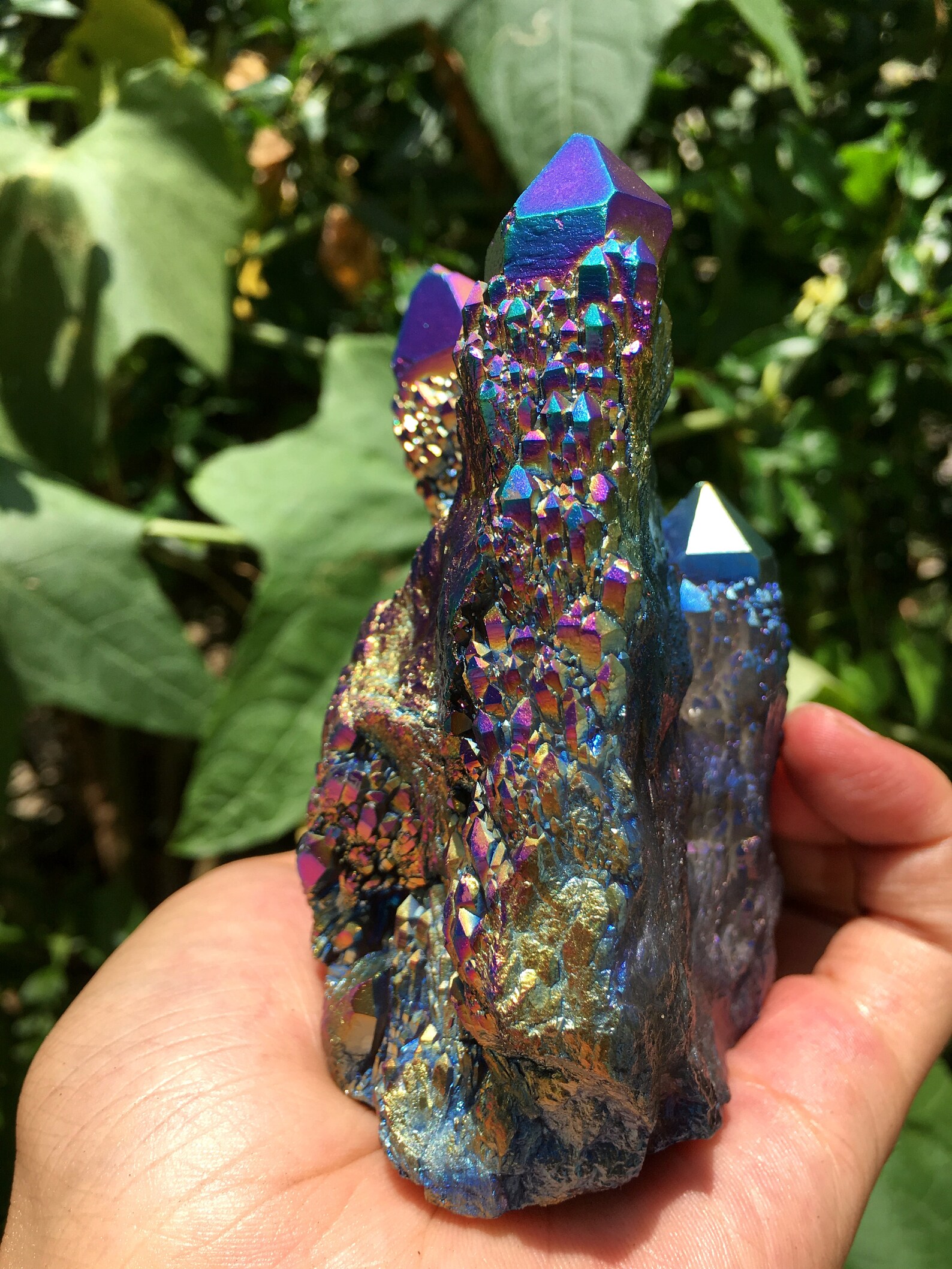 Aura Blue Quartz Crystal Cluster/Angel Aura Quartz Crystal | Etsy