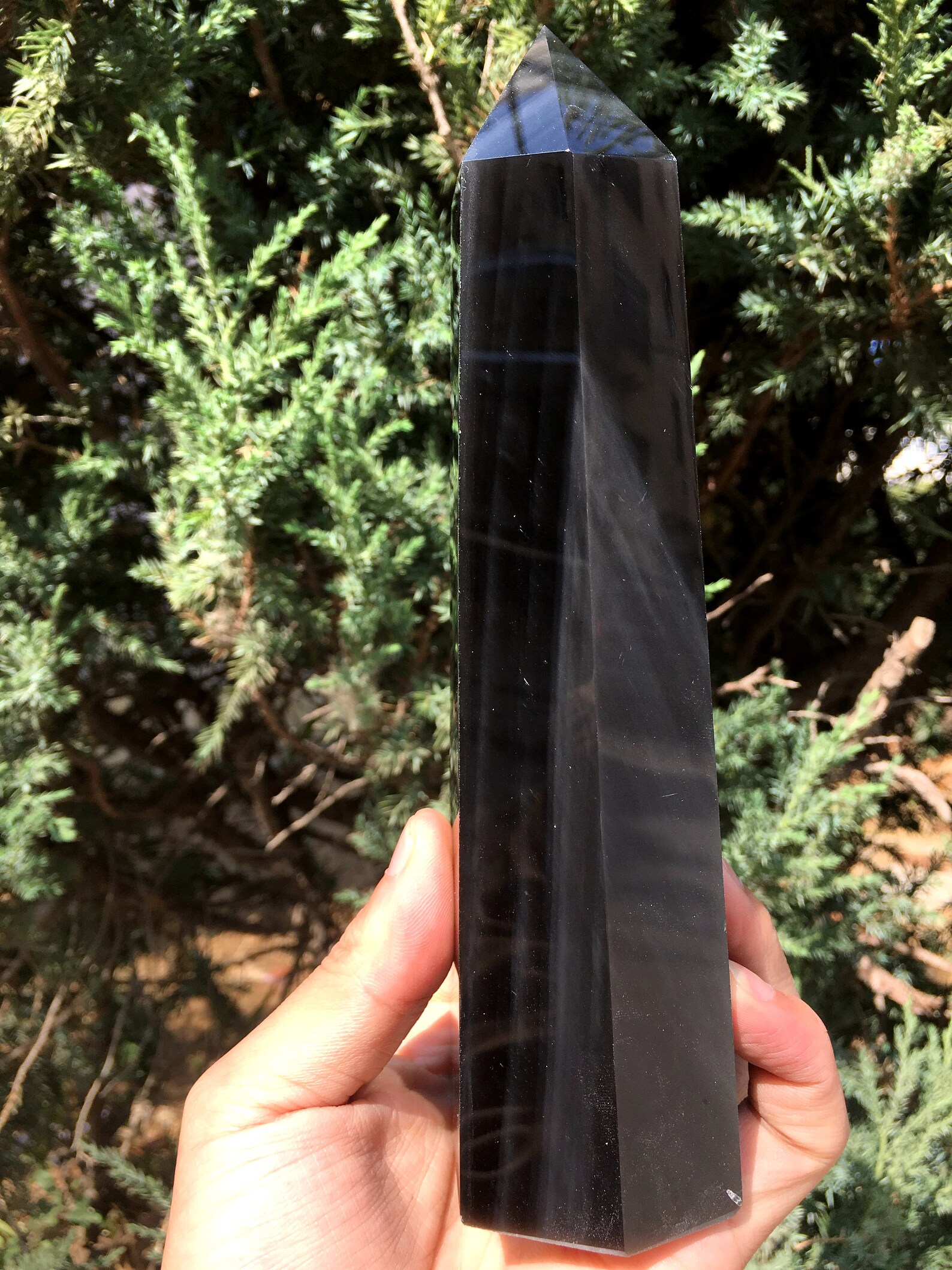 Natural Best Clear Obsidian Polished Tower Shaped/obsidian | Etsy