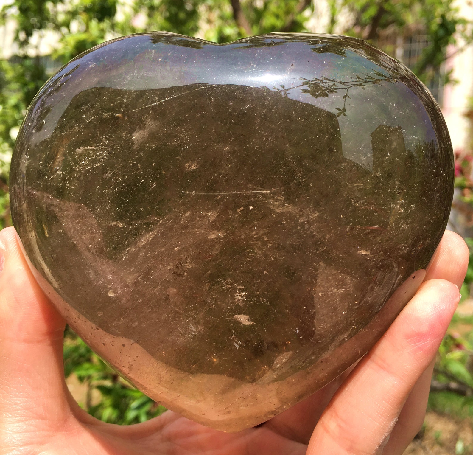 Best Clear Hand Carved Smoky Quartz Polished Heart Shaped/ - Etsy