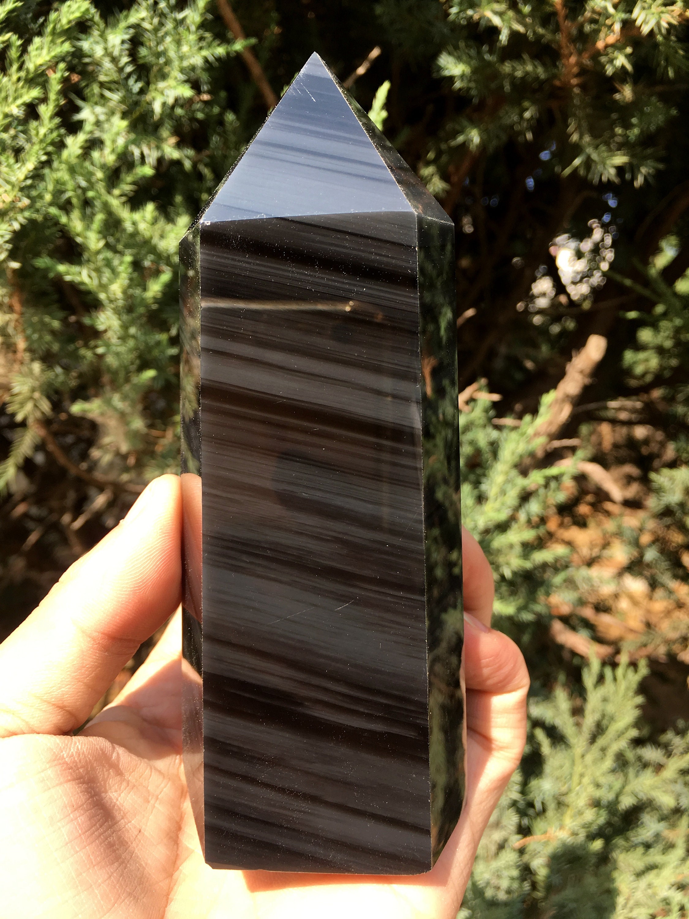 Natural Best Clear Obsidian Polished Tower Shaped/obsidian Tower Stone ...