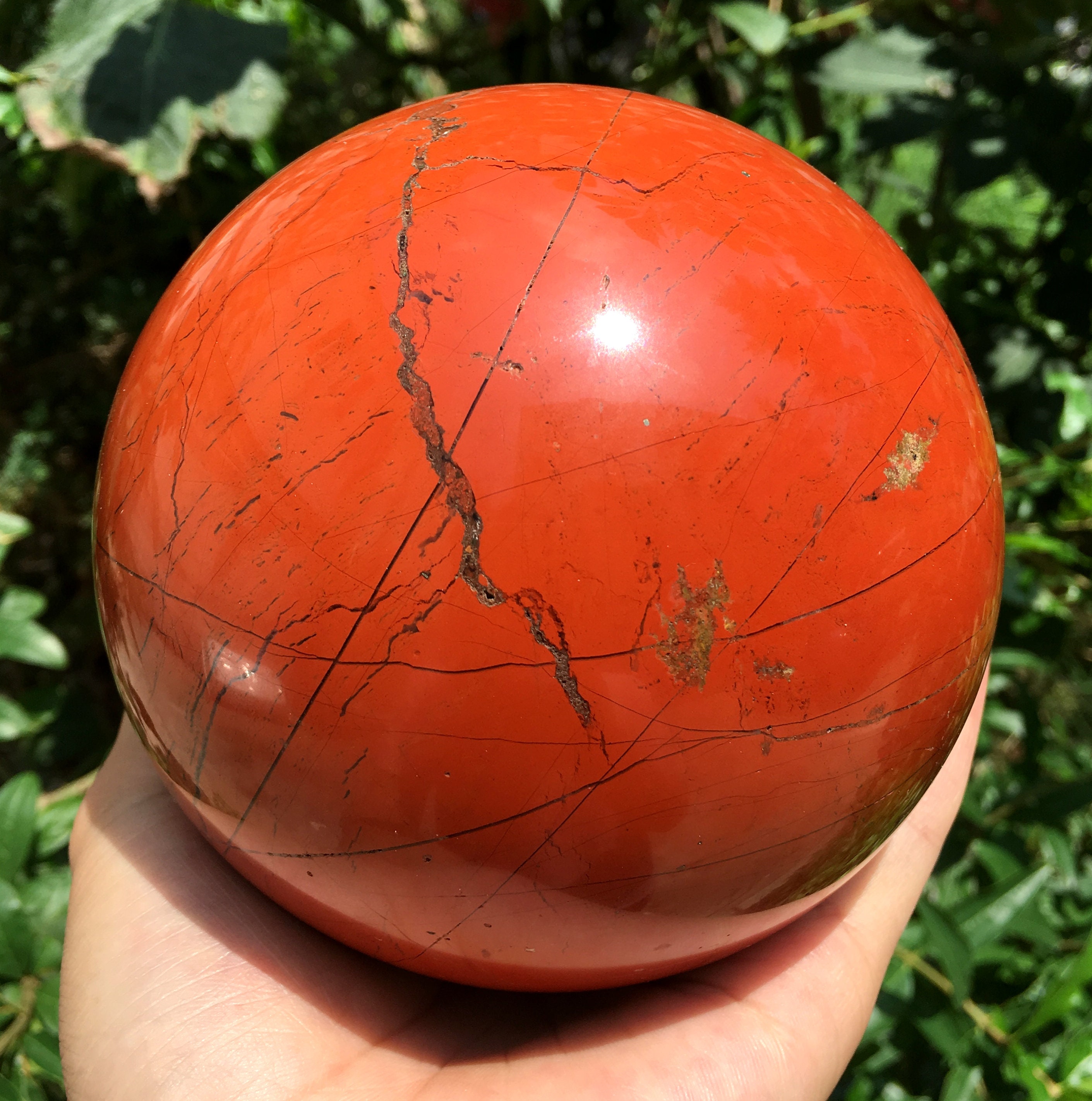 Natural Red Jasper Crystal Ball/Red Jasper sphere/Red Jasper | Etsy