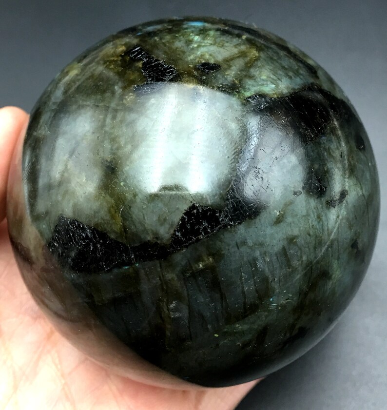 Extra Large Labradorite Sphere/labradorite Ball/shiny Polished - Etsy