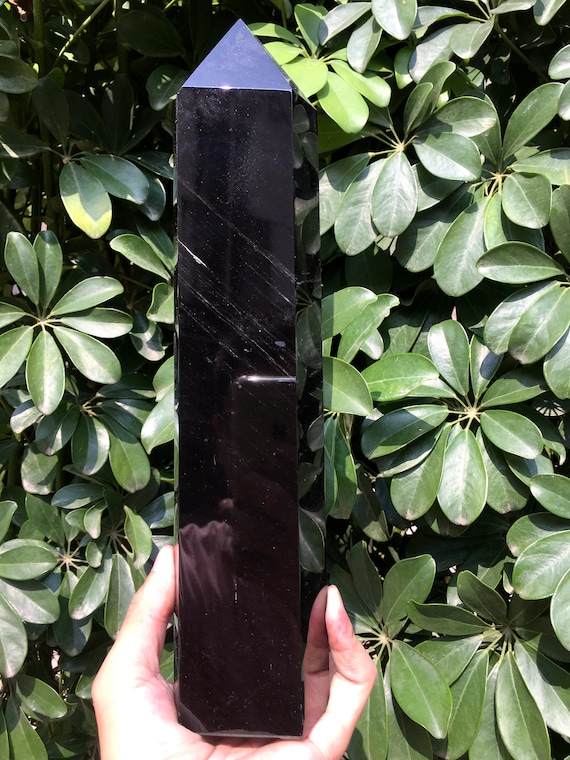 Natural Best Clear obsidian Polished Tower Shaped/obsidian | Etsy