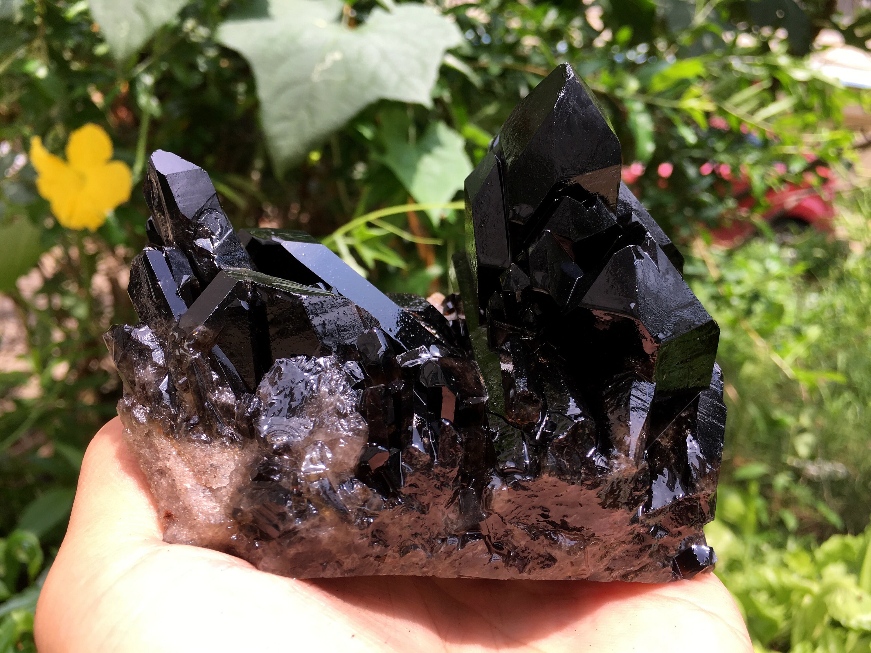 Top Large Raw black Crystal Cluster/Black Quartz | Etsy