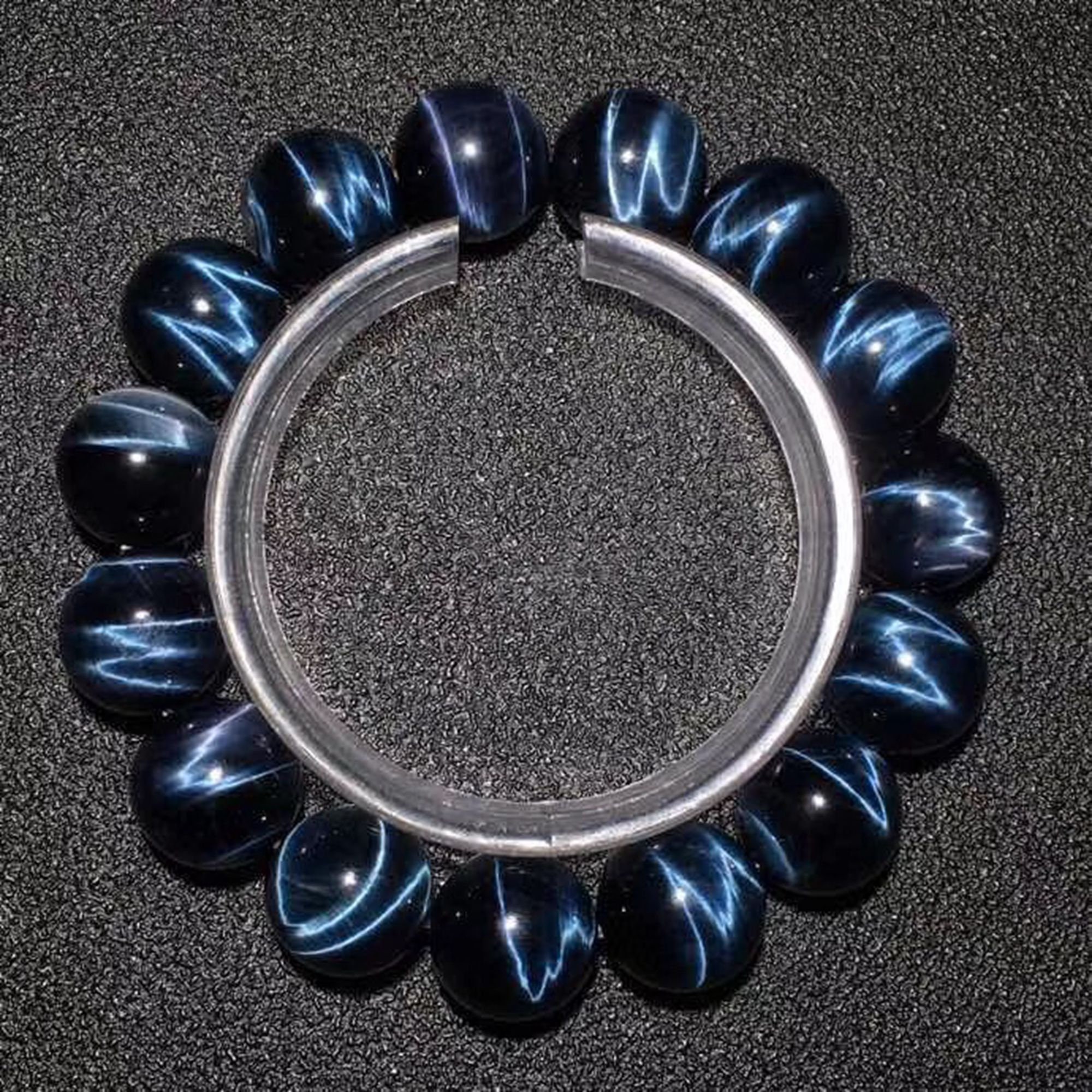 Top Natural Blue Lightning Pattern Tiger's Eye - Etsy