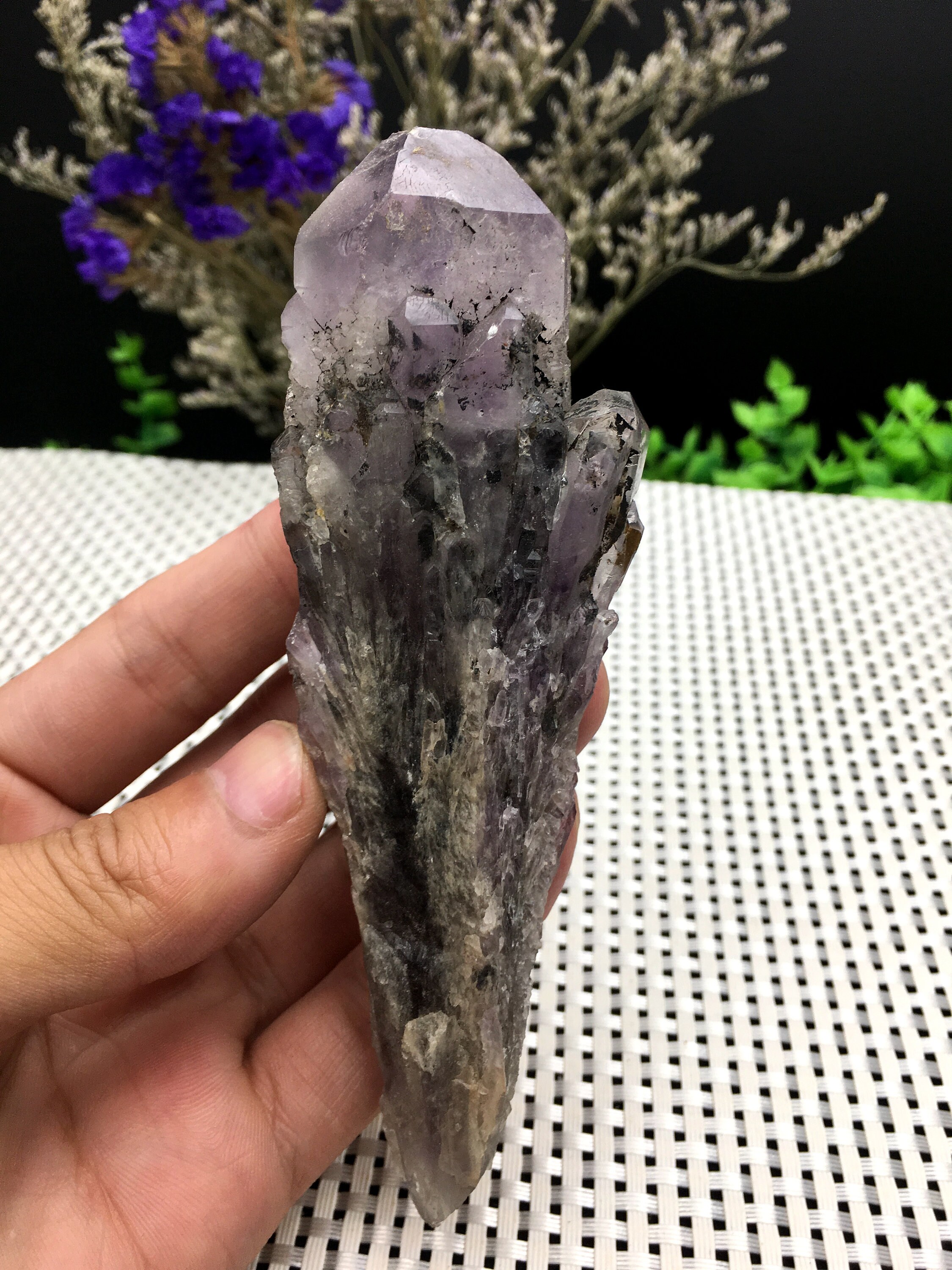 LARGE Natural Skeleton Crystal/amethyst/white - Etsy