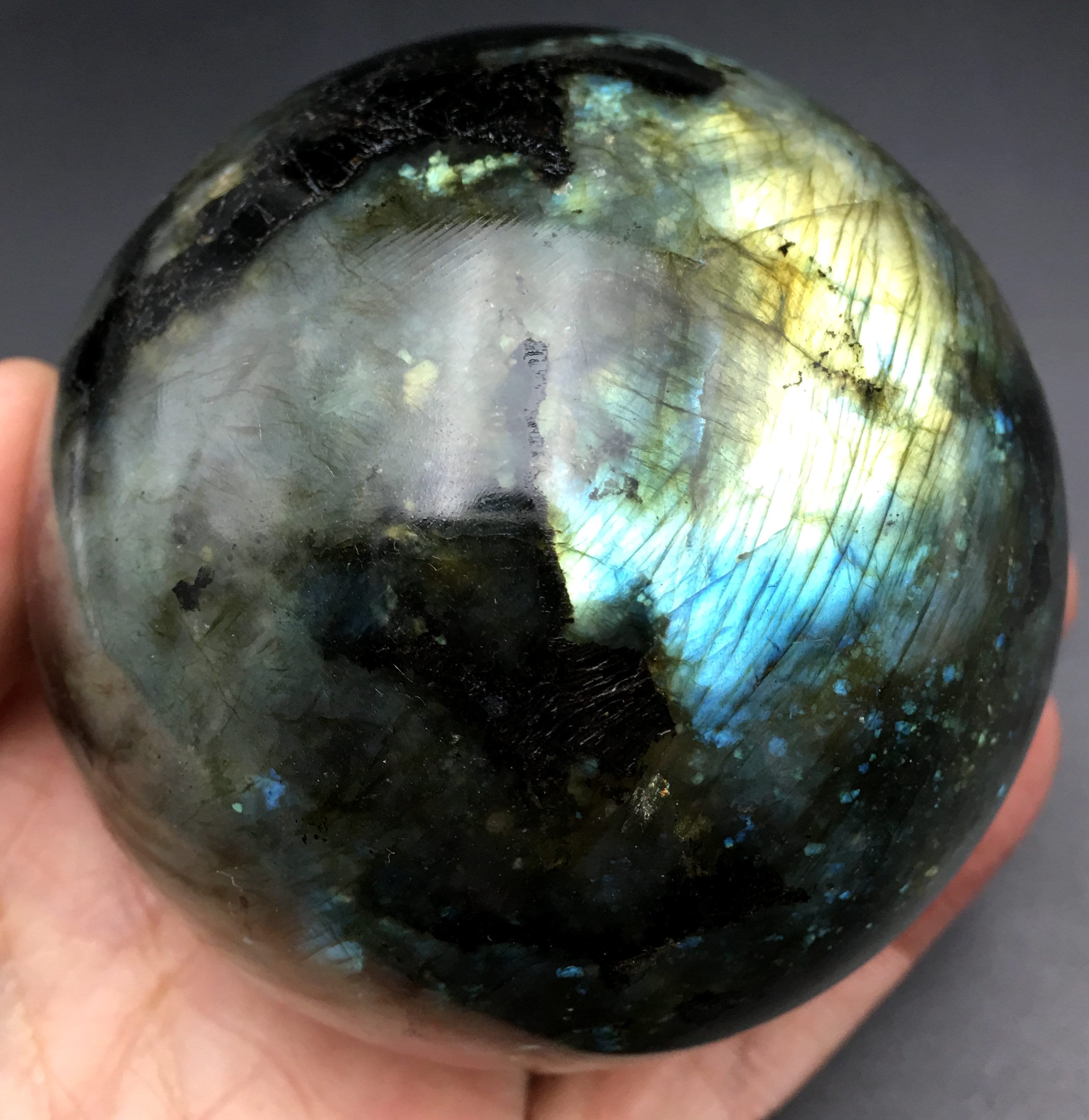 Extra Large Labradorite sphere/Labradorite ball/Shiny Polished | Etsy