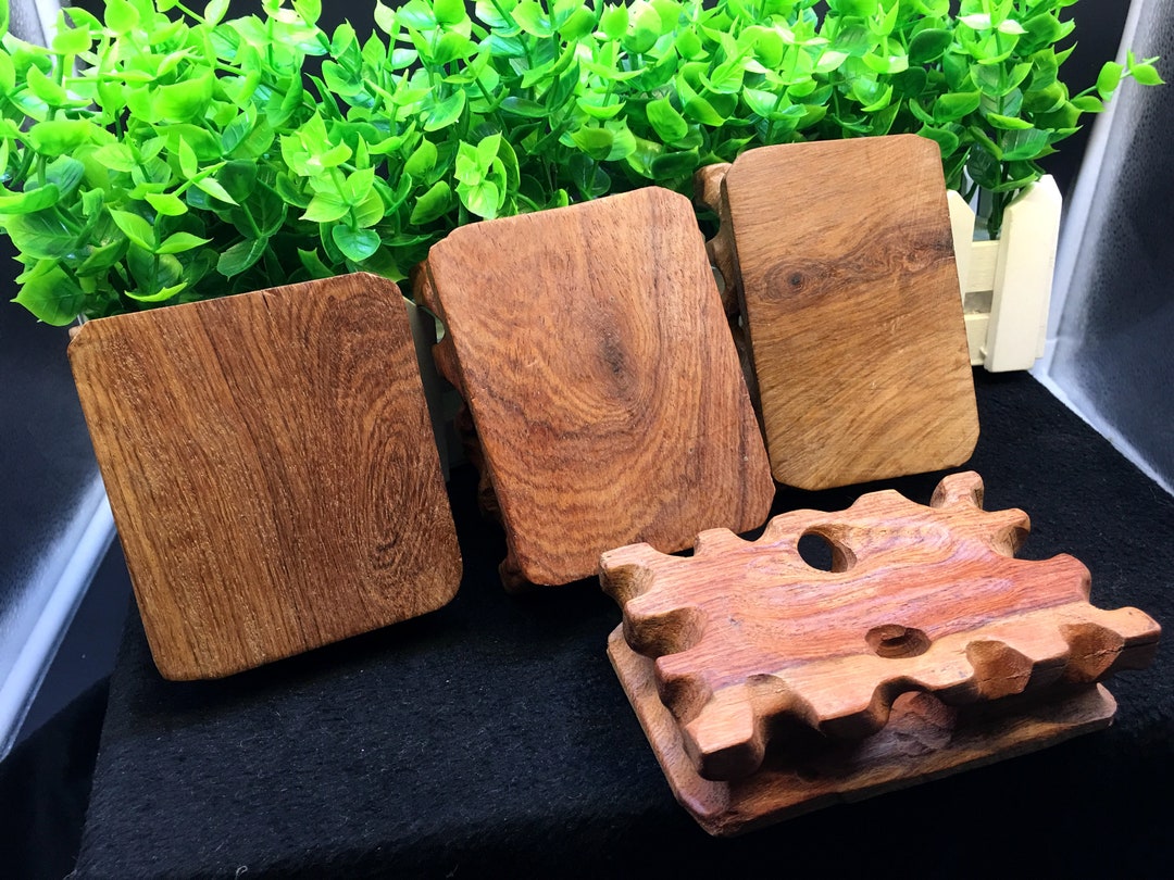 Hand Carved Rectangle Wooden Stand/handmade Wood Base - Etsy