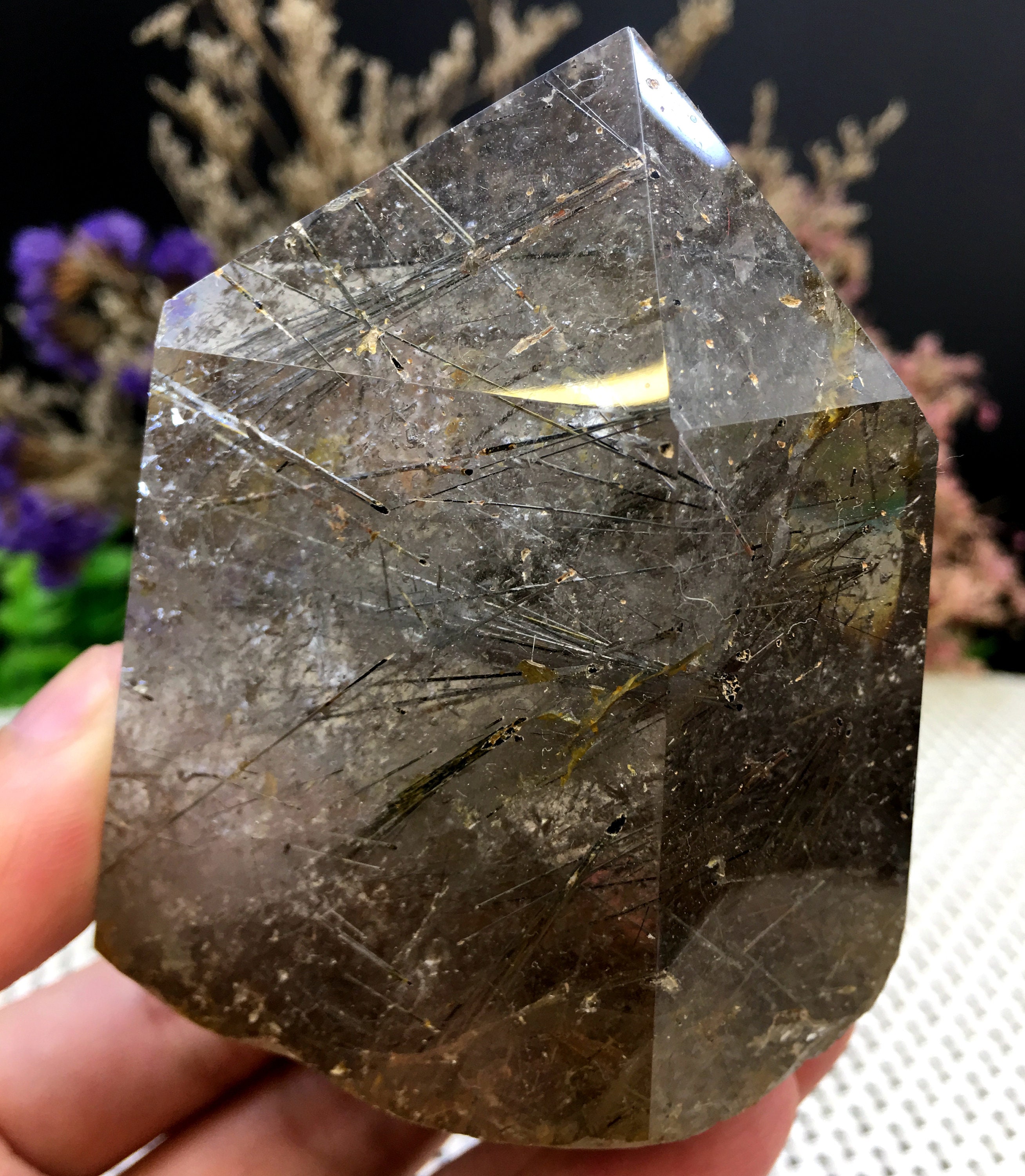 Rare Large Clear Black Rutilated Inclusions Quartz - Etsy