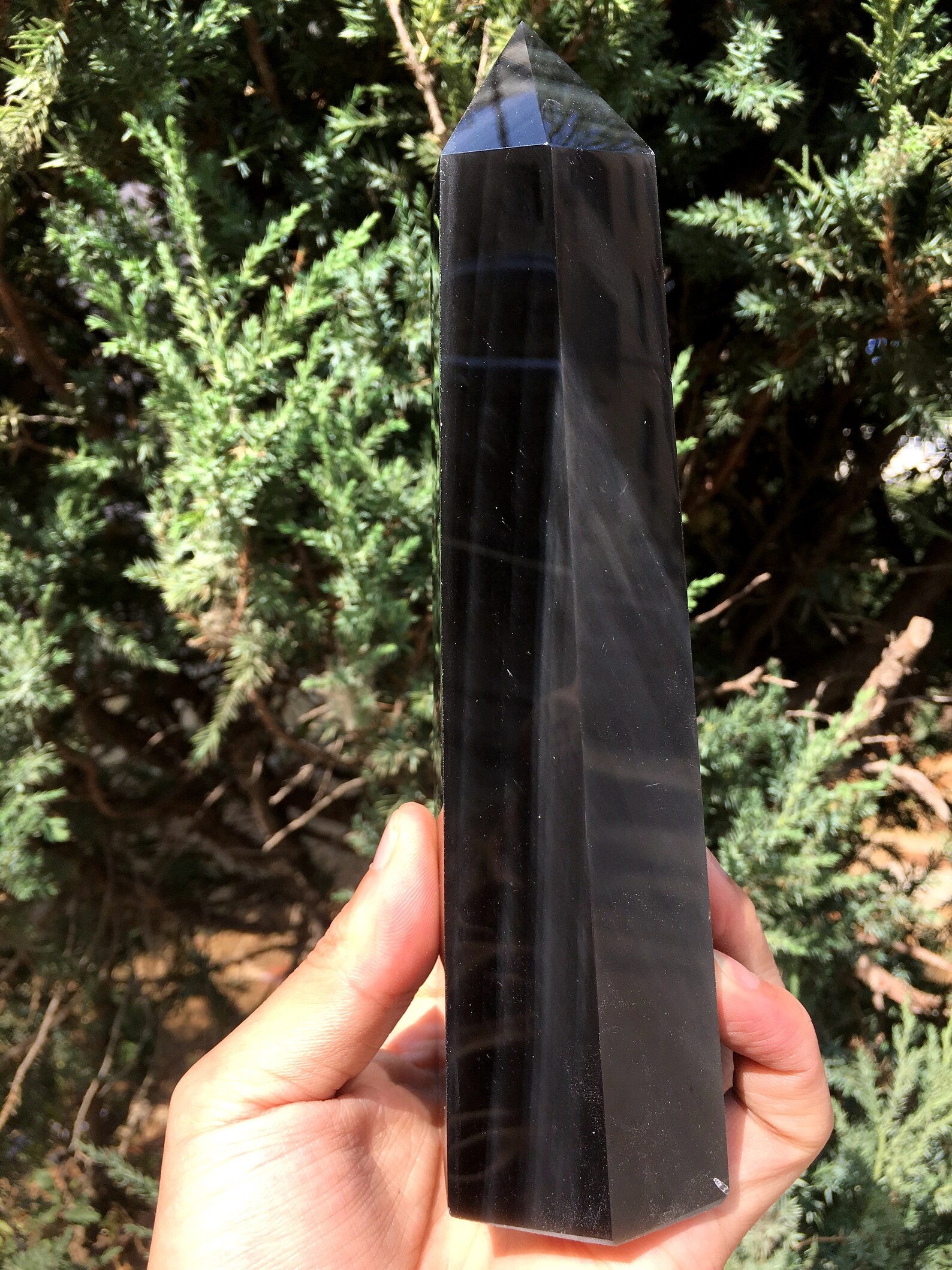Natural Best Clear Obsidian Polished Tower Shaped/obsidian | Etsy