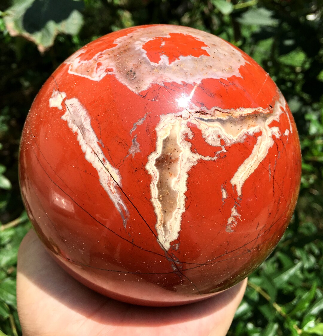 Natural Red Jasper Crystal Ball/red Jasper Sphere/red Jasper Stone ...