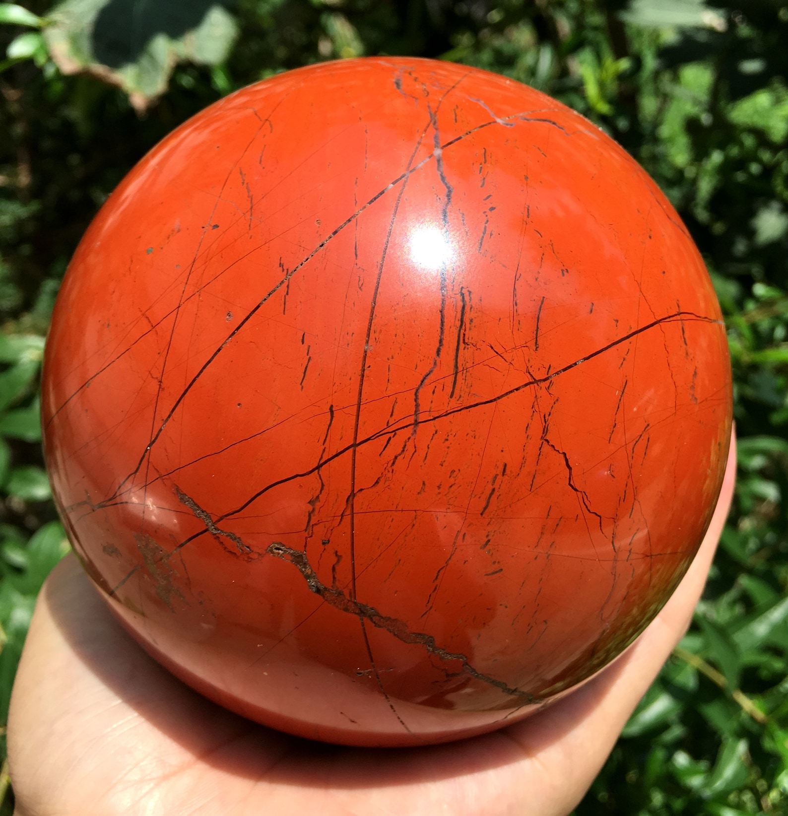 Natural Red Jasper Crystal Ball/red Jasper Sphere/red Jasper - Etsy
