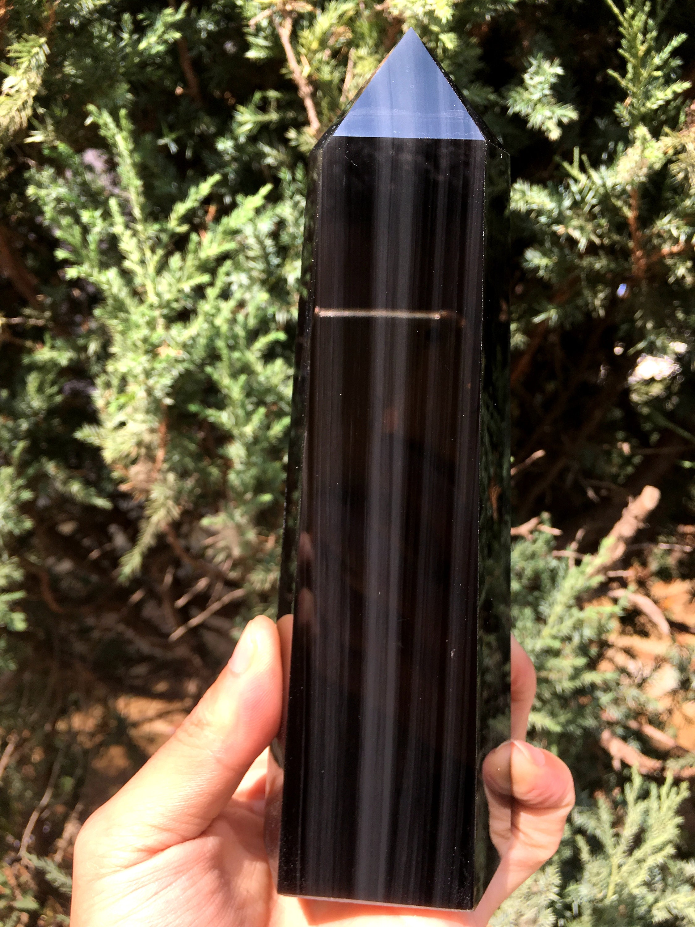 Natural Best Clear Obsidian Polished Tower Shaped/obsidian | Etsy