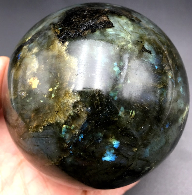 Extra Large Labradorite Sphere/labradorite Ball/shiny Polished - Etsy