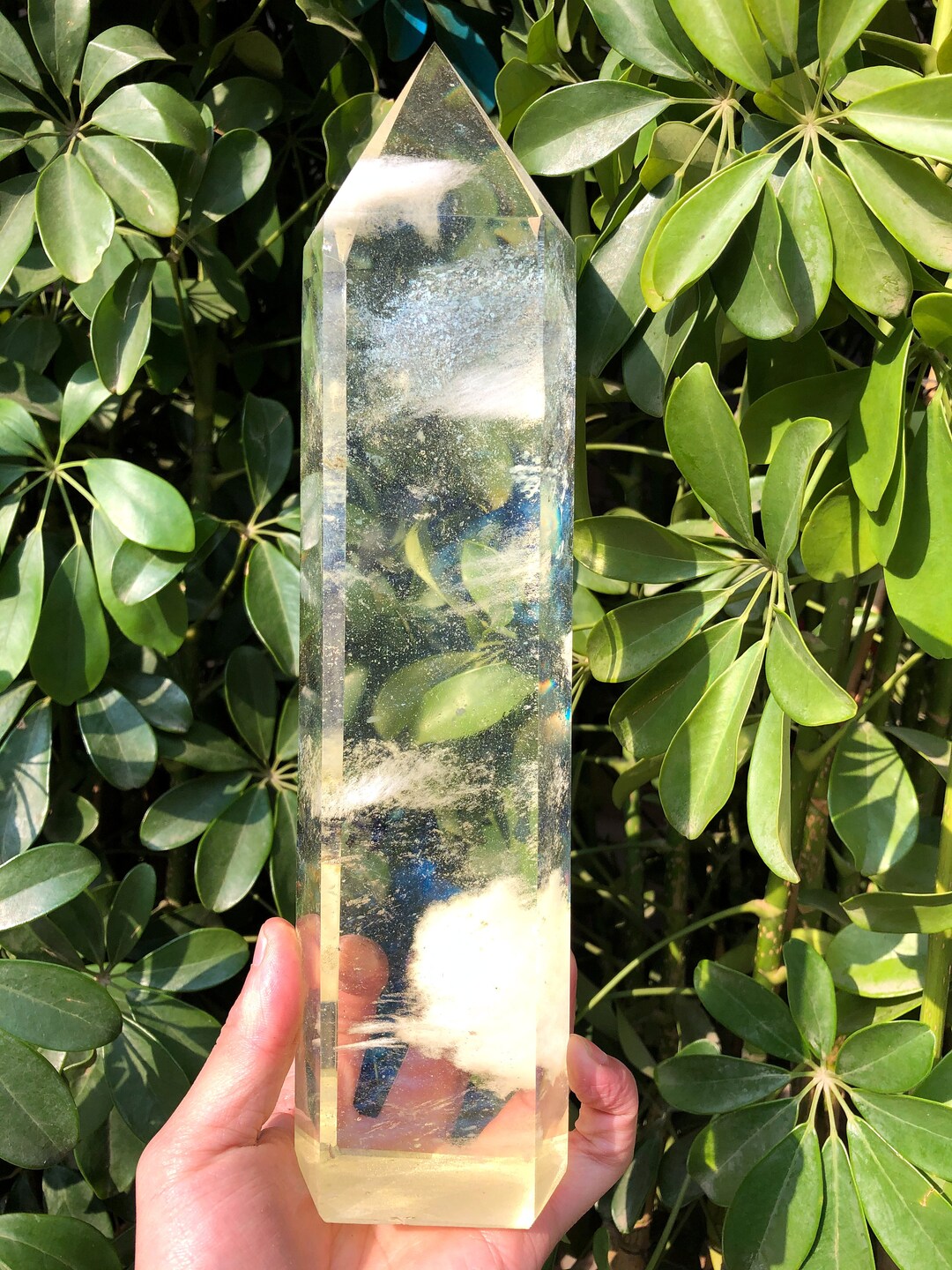 Clear Smelt Yellow Quartz Point/clear Smelt Quartz Polished Chunks ...