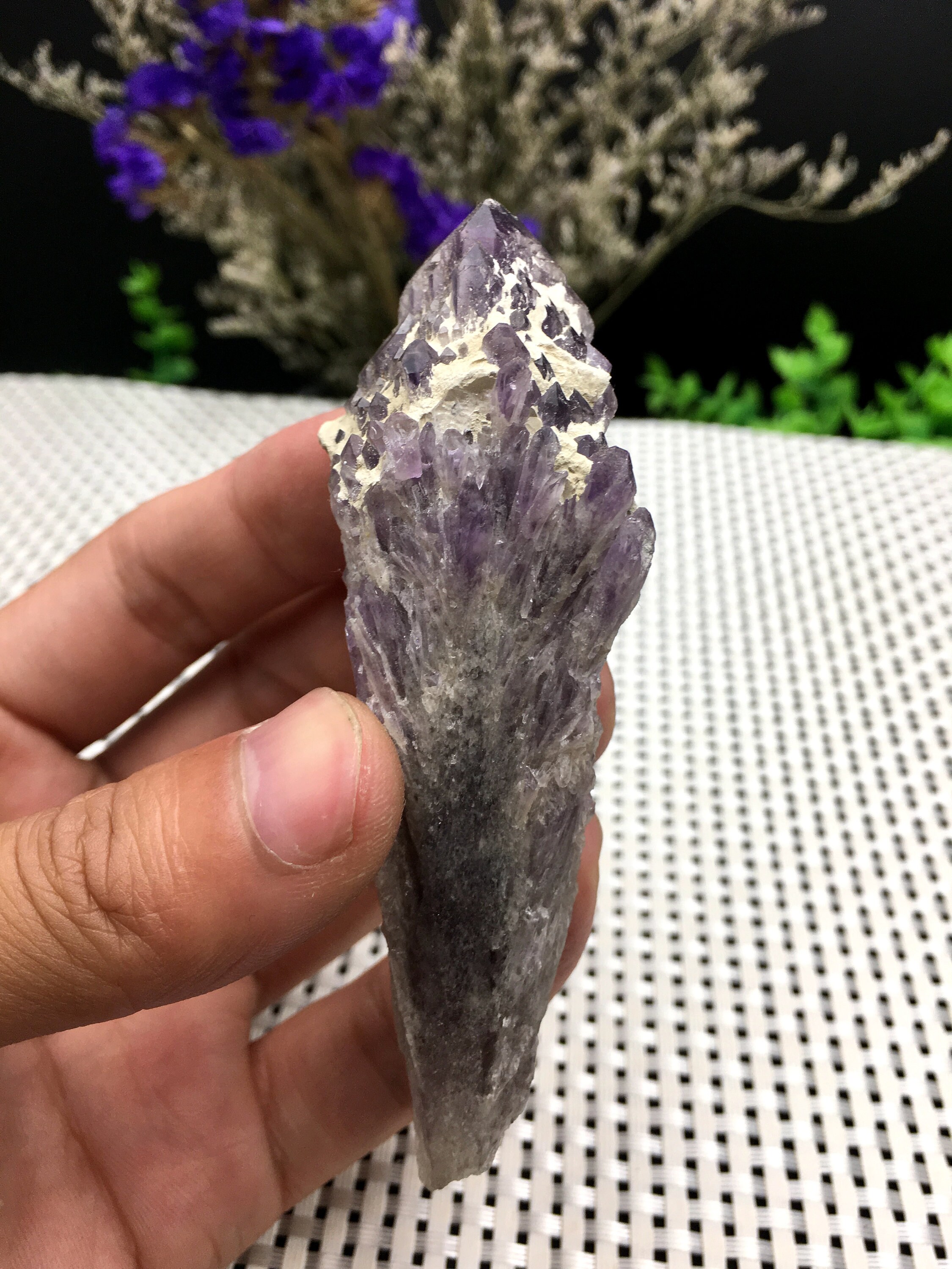 LARGE Natural skeleton crystal/amethyst/White | Etsy
