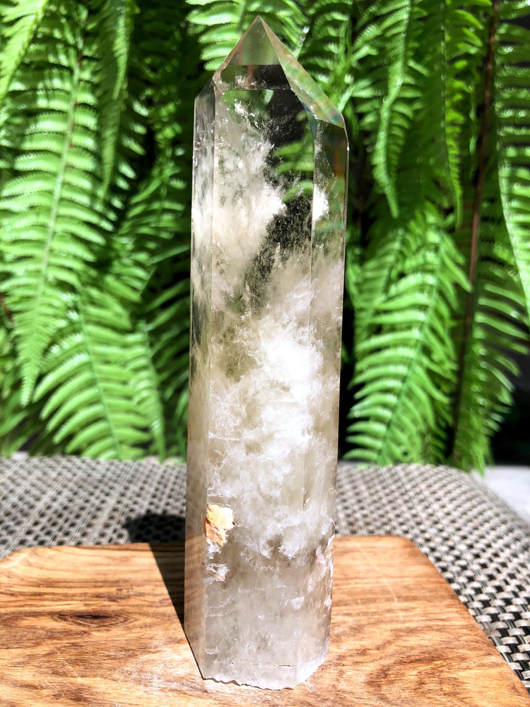Natural Large Transparent Headed Yellow Citrine Crystal Quartz Point ...