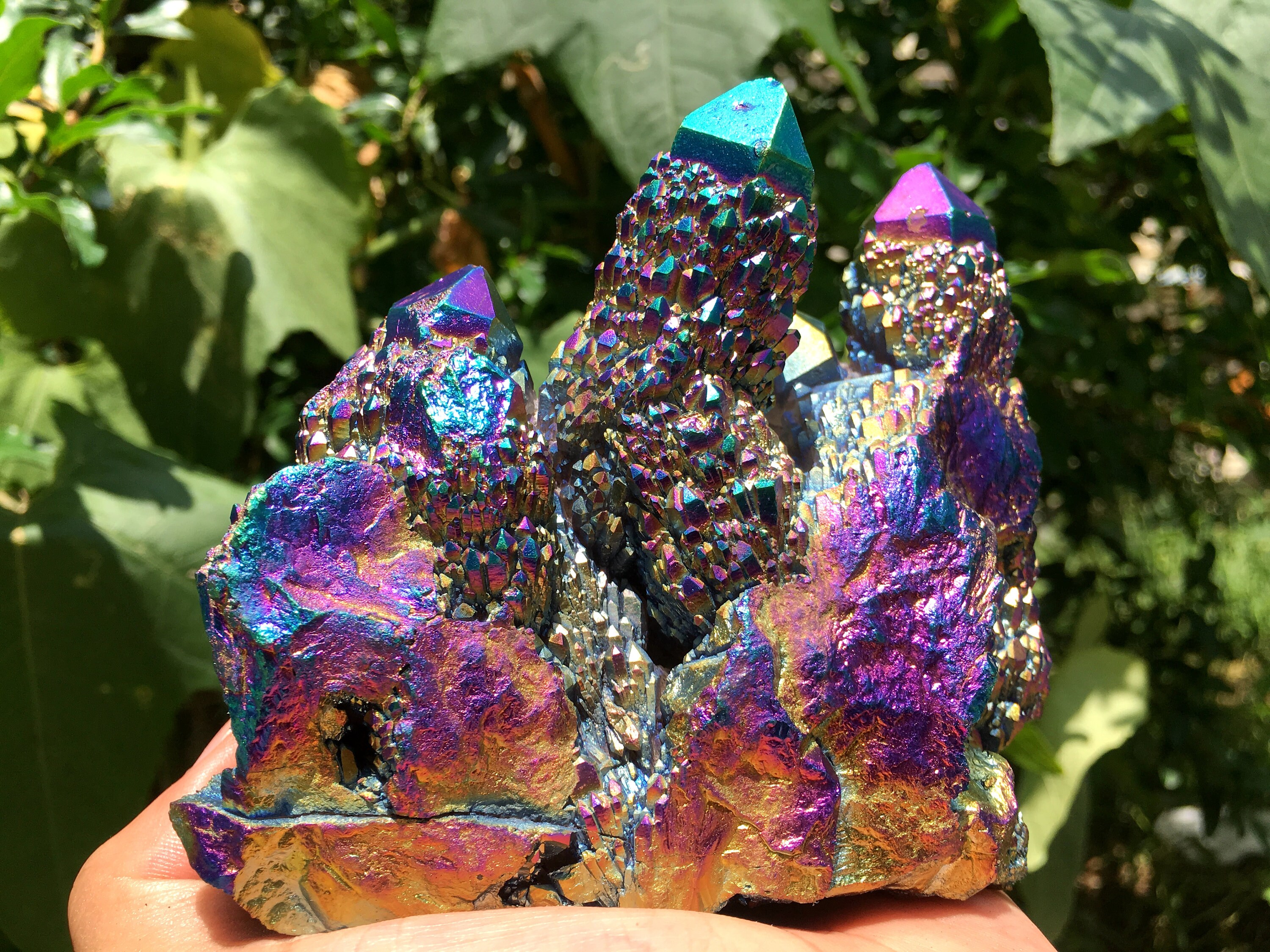 Aura Blue Quartz Crystal Cluster/Angel Aura Quartz Crystal | Etsy