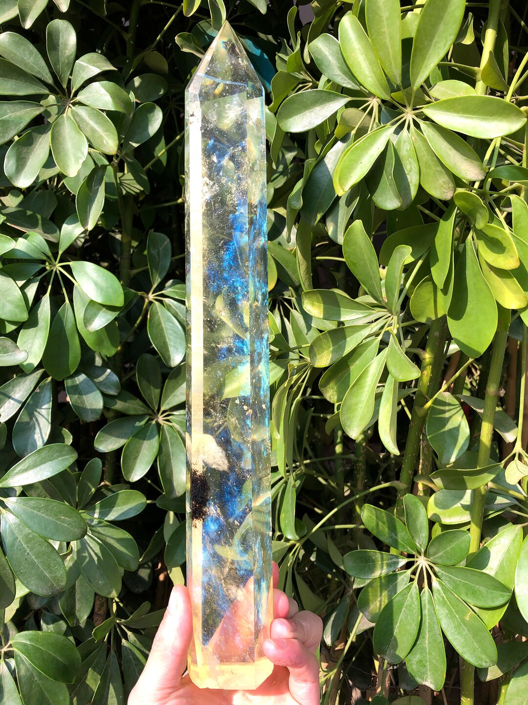 Clear Smelt Yellow Quartz Point/clear Smelt Quartz Polished Chunks ...