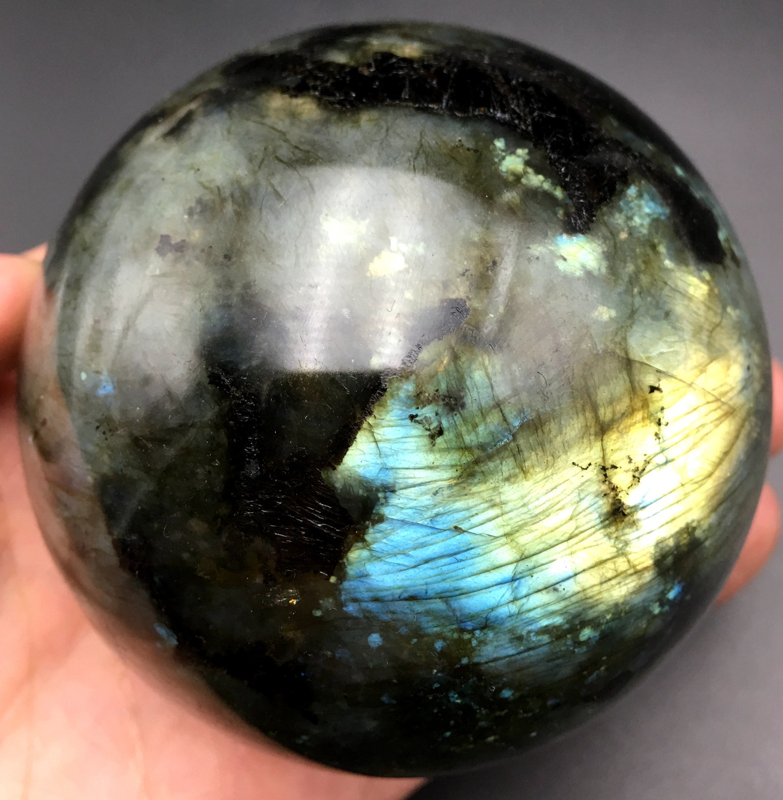 Extra Large Labradorite Sphere/labradorite Ball/shiny Polished - Etsy