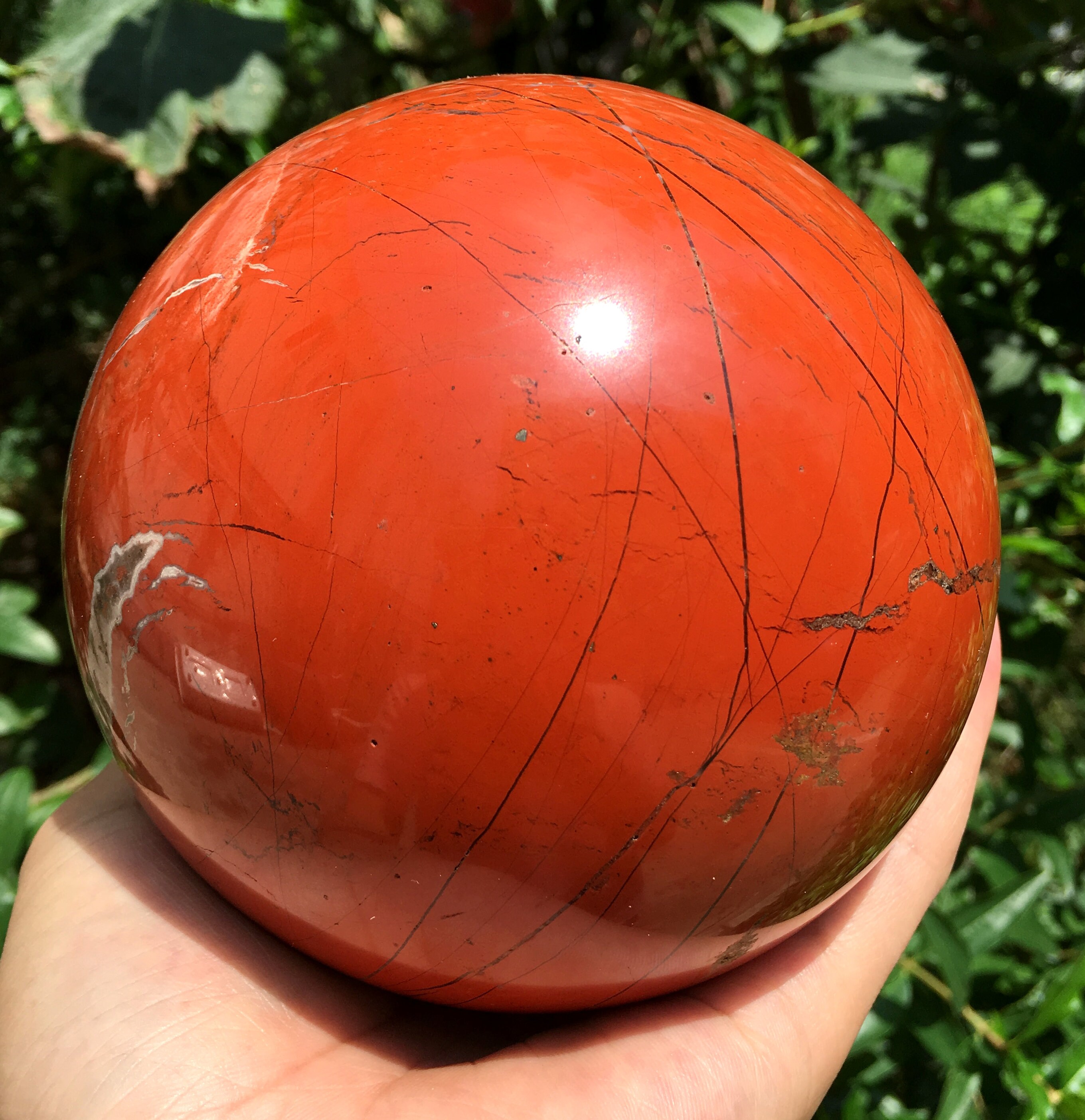 Natural Red Jasper Crystal Ball/Red Jasper sphere/Red Jasper | Etsy