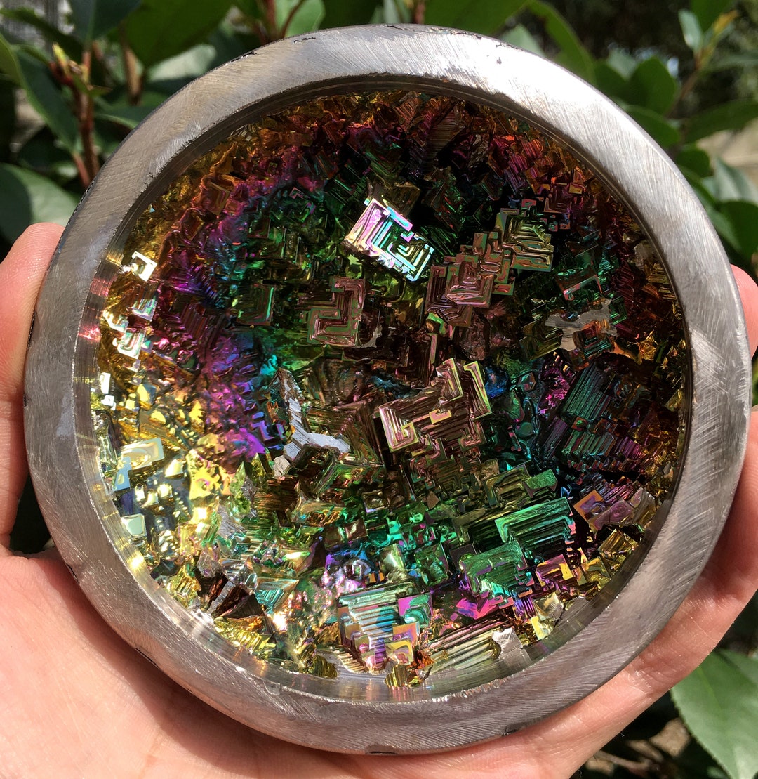 Rare Rainbow Bismuth Ore/rare Metal Rainbow Gemstone/handmade Bismuth ...