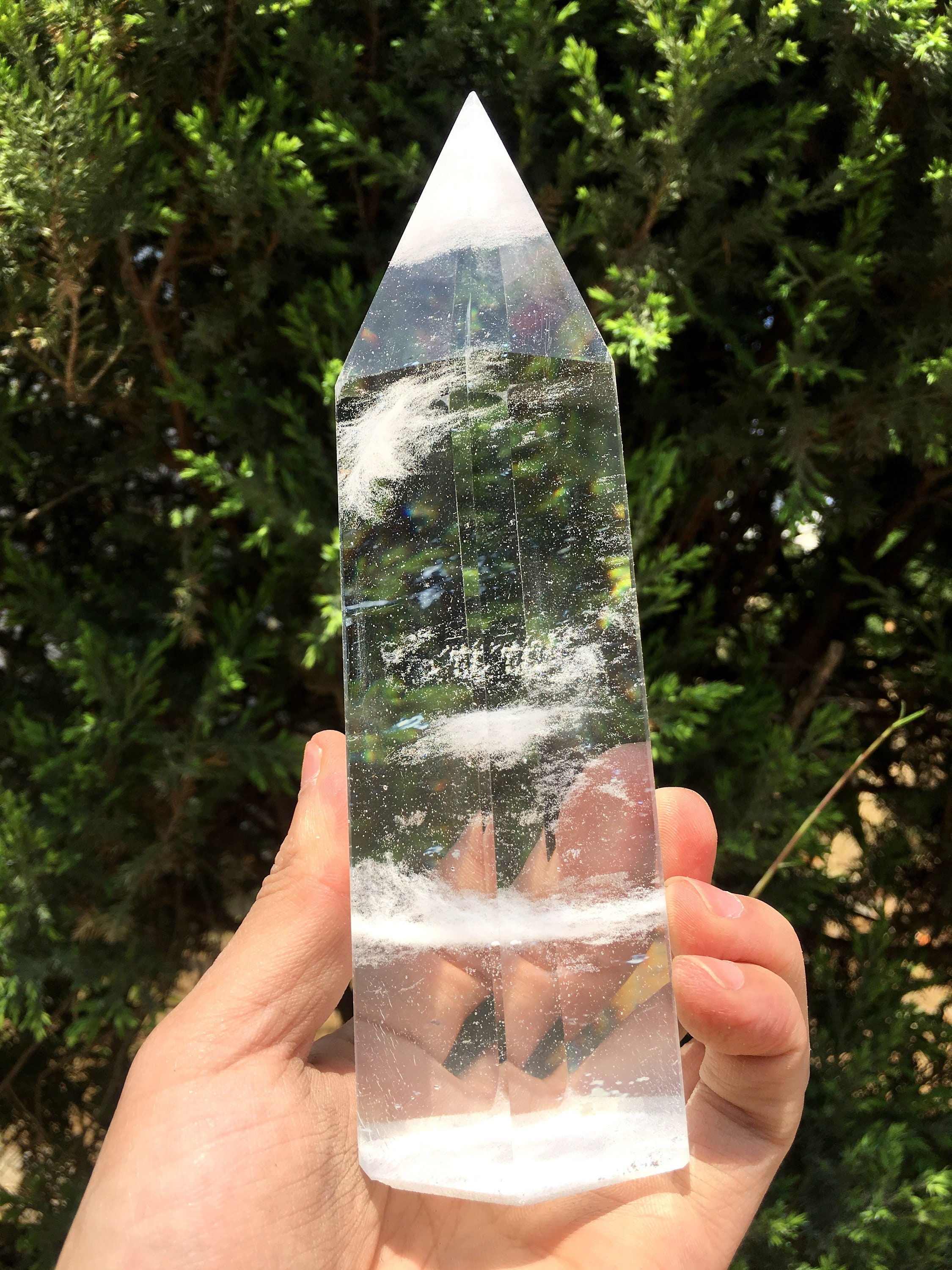 Clear Smelt White Quartz Point/clear Smelt Quartz Polished Chunks ...