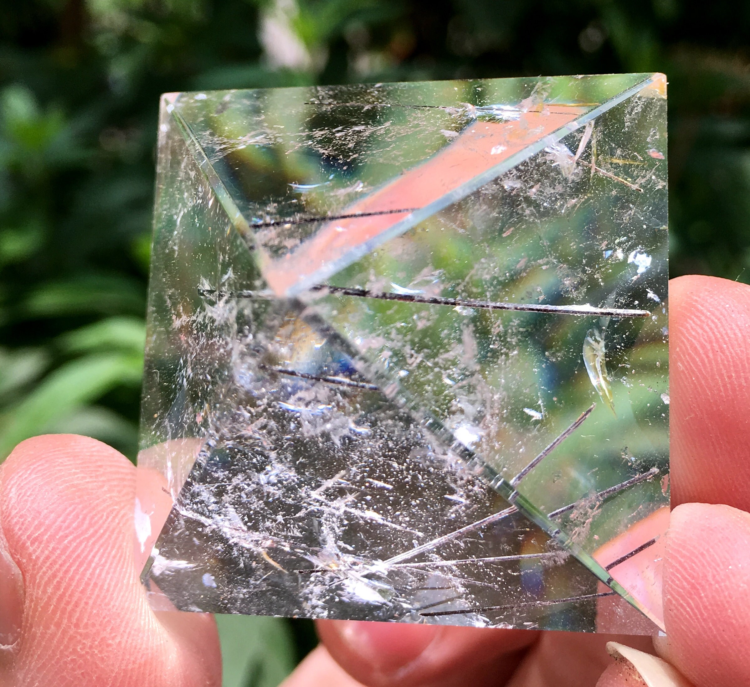 Rare Natural Golden Rutilated Pyramid/golden Rutile/quartz Pyramid ...