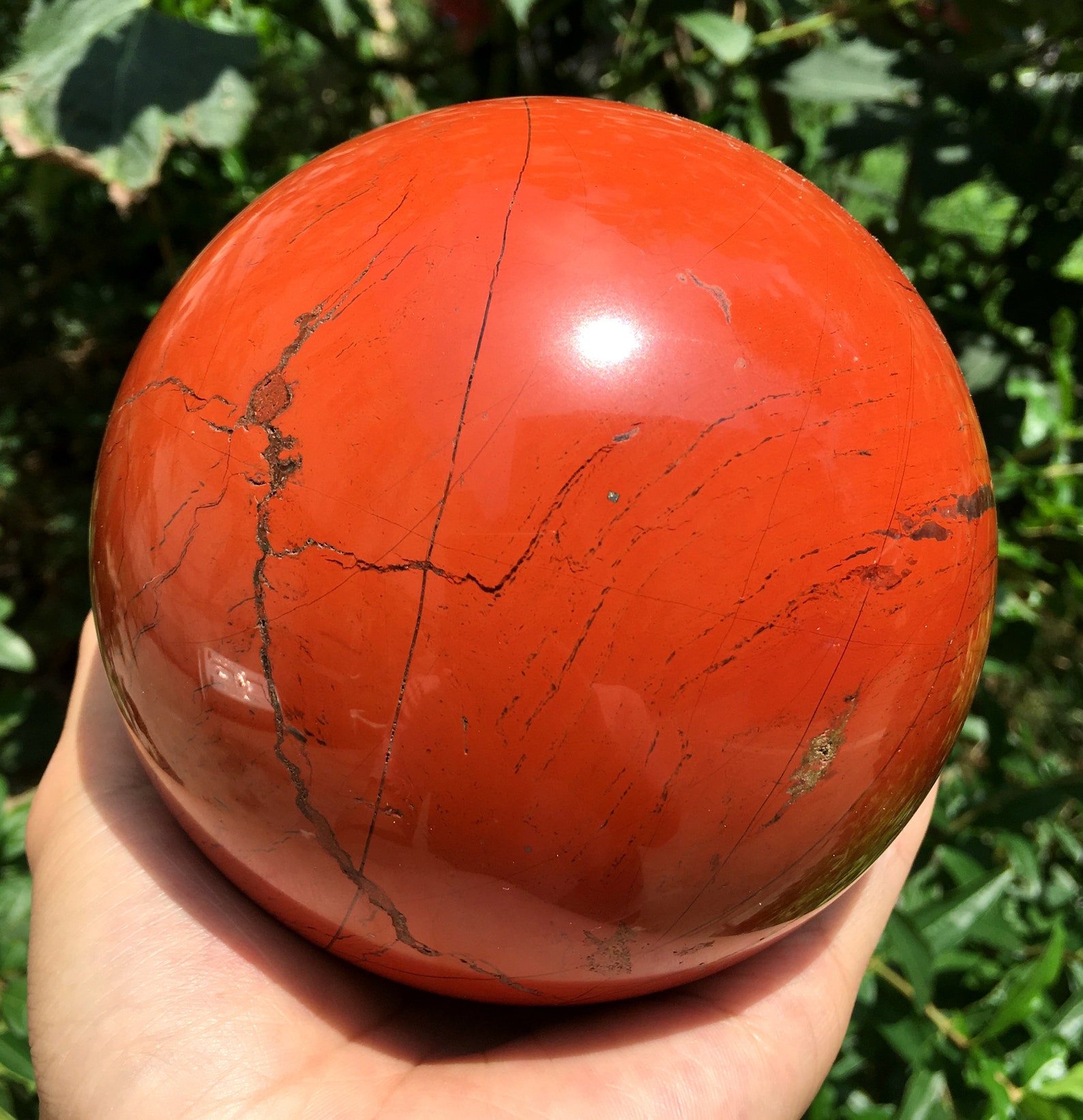 Natural Red Jasper Crystal Ball/Red Jasper sphere/Red Jasper | Etsy