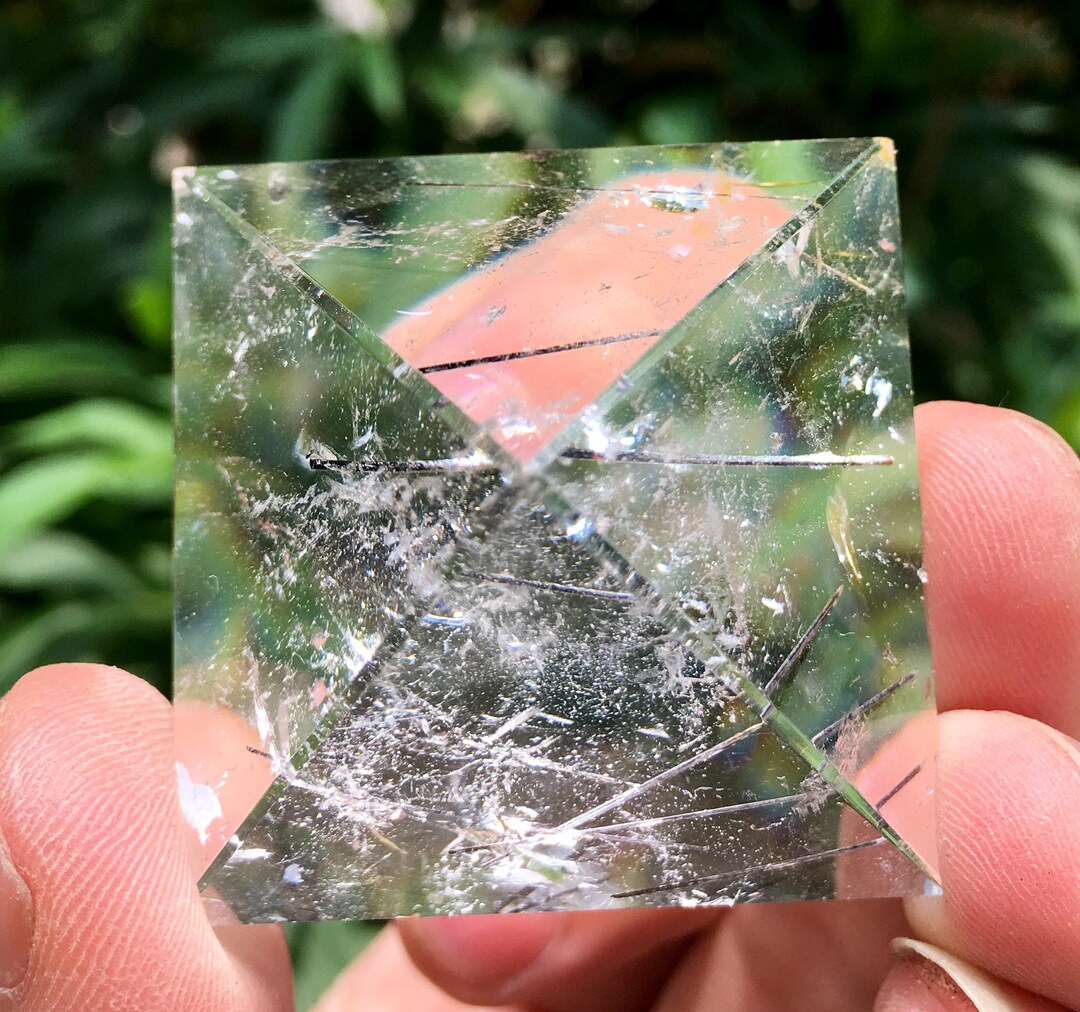 Rare Natural Golden Rutilated Pyramid/golden Rutile/quartz Pyramid ...