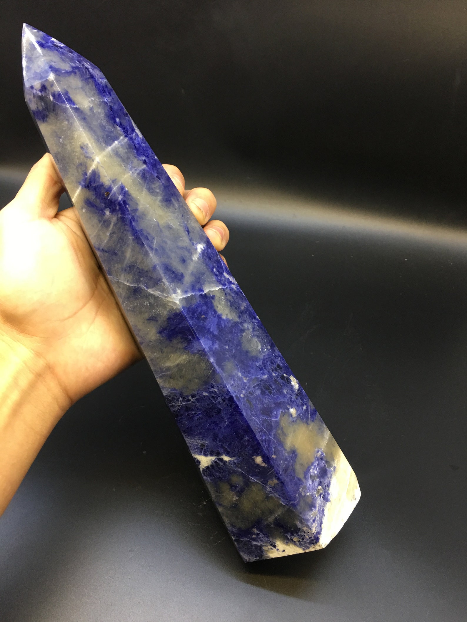 Polished LARGE Blue Sodalite Crystal Tower/healing - Etsy