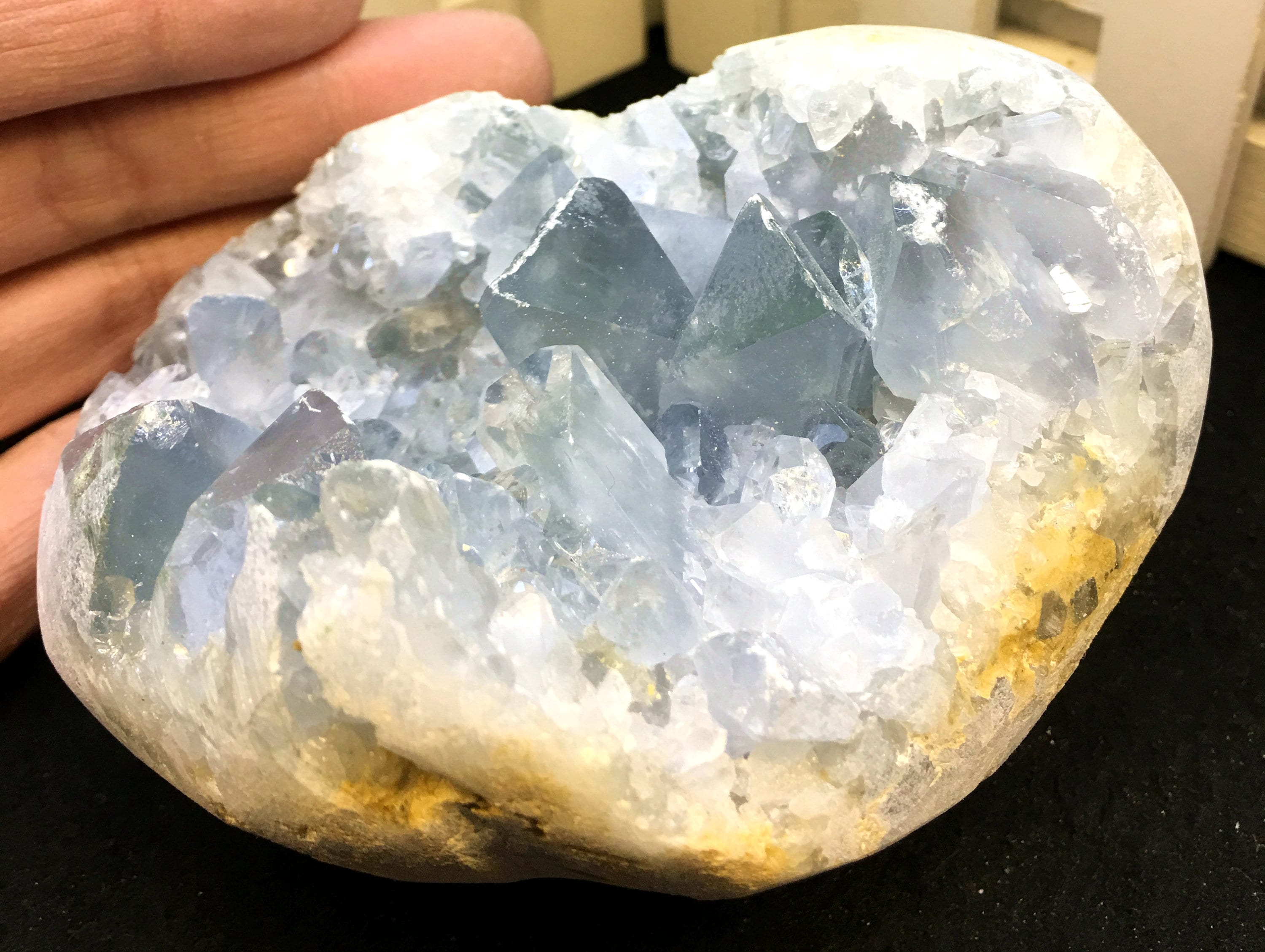 Natural Large Natural Celestite Geode-heart-shaped/Large Raw | Etsy