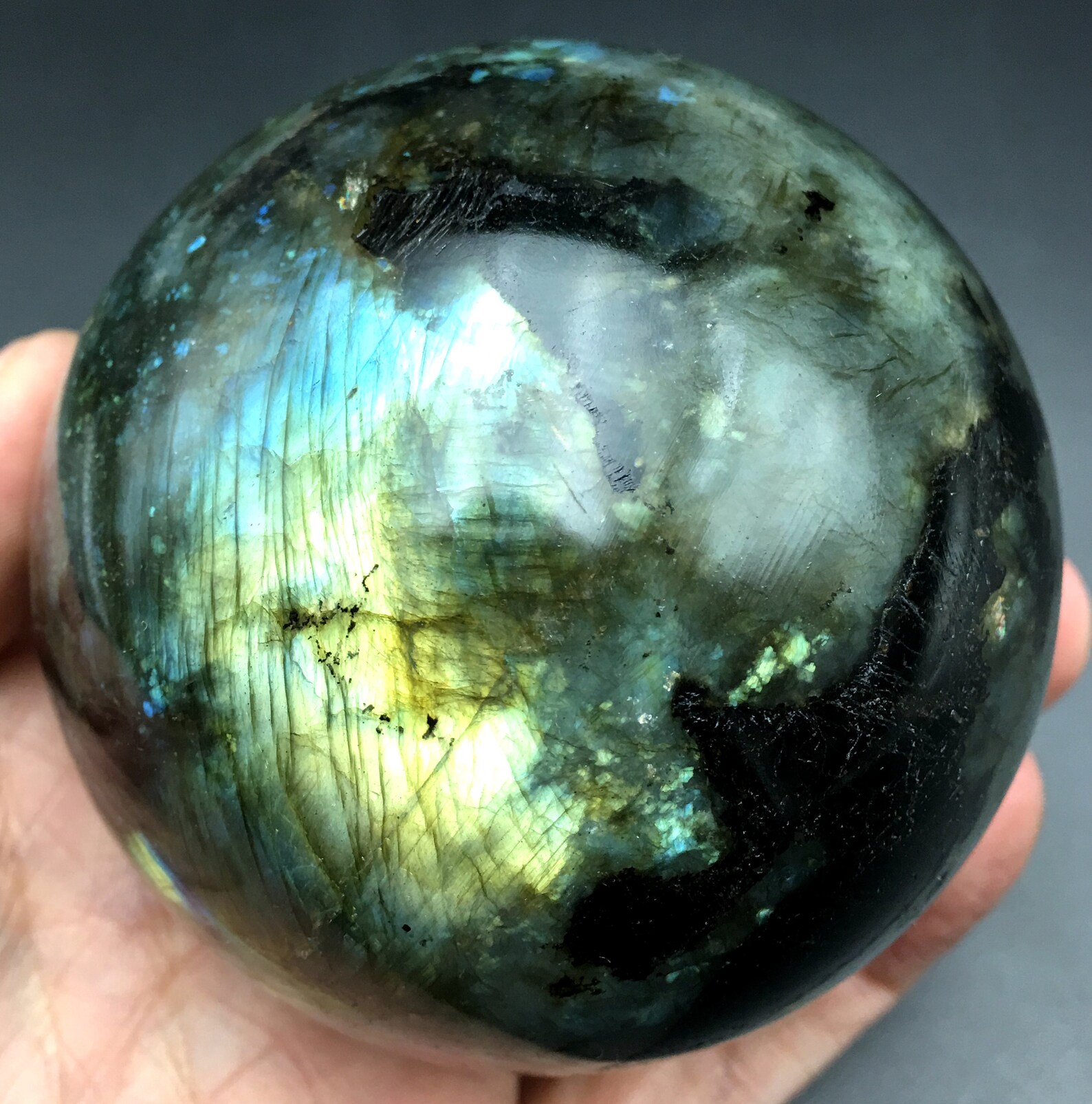 Extra Large Labradorite Sphere/labradorite Ball/shiny Polished - Etsy