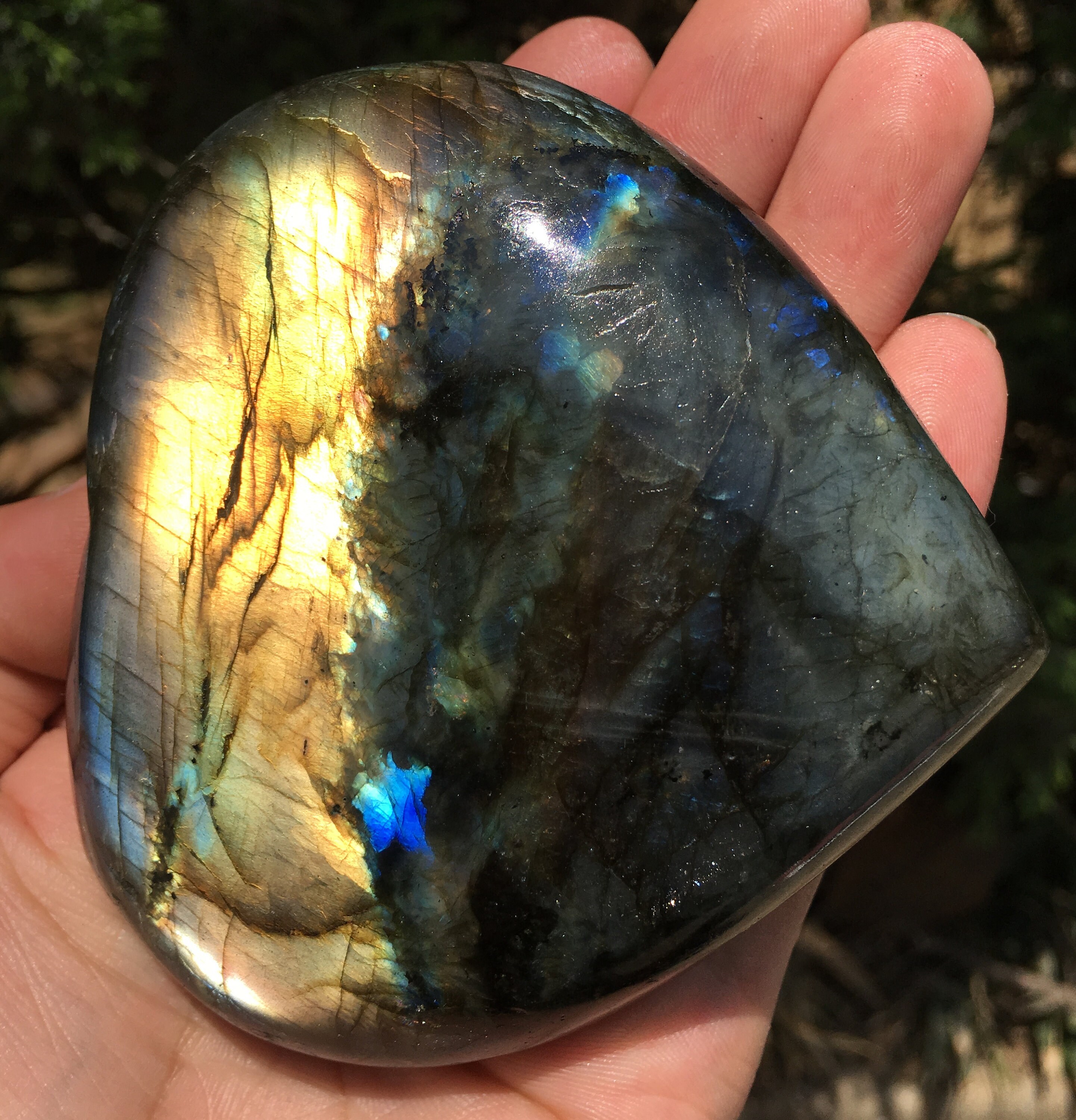 Rainbow Heart Shaped Labradorite Stone/labradorite Crystal/labradorite ...