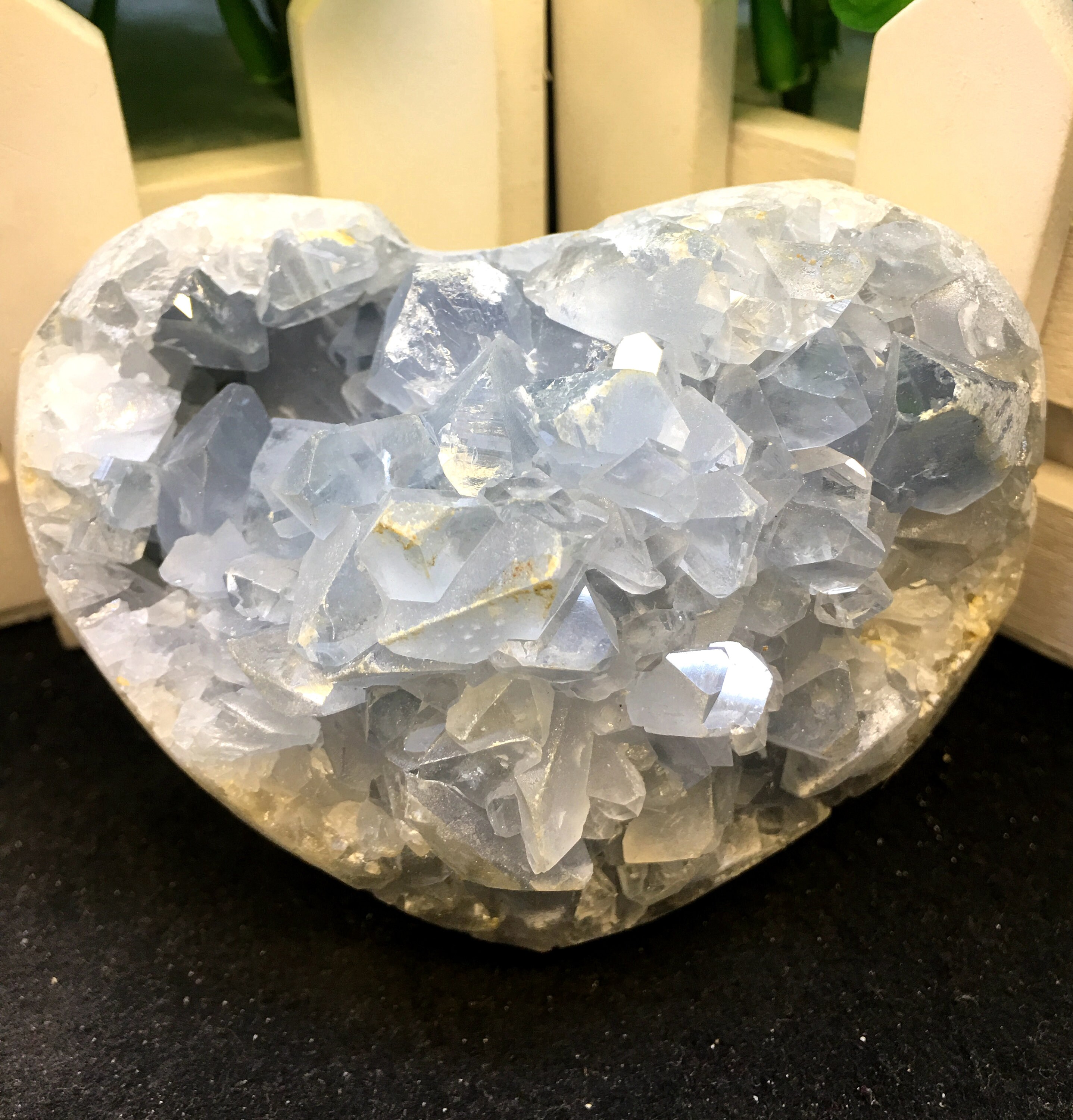 Natural Large Natural Celestite Geode-heart-shaped/large Raw | Etsy