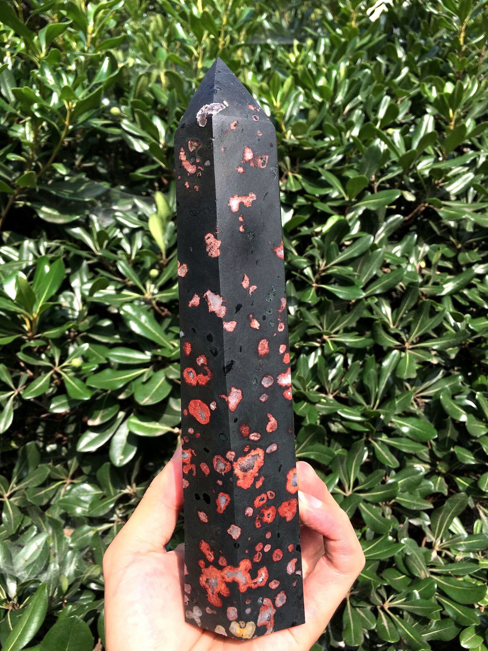 Rare Natural Large Plum Stone Point/scenic Quartz - Etsy