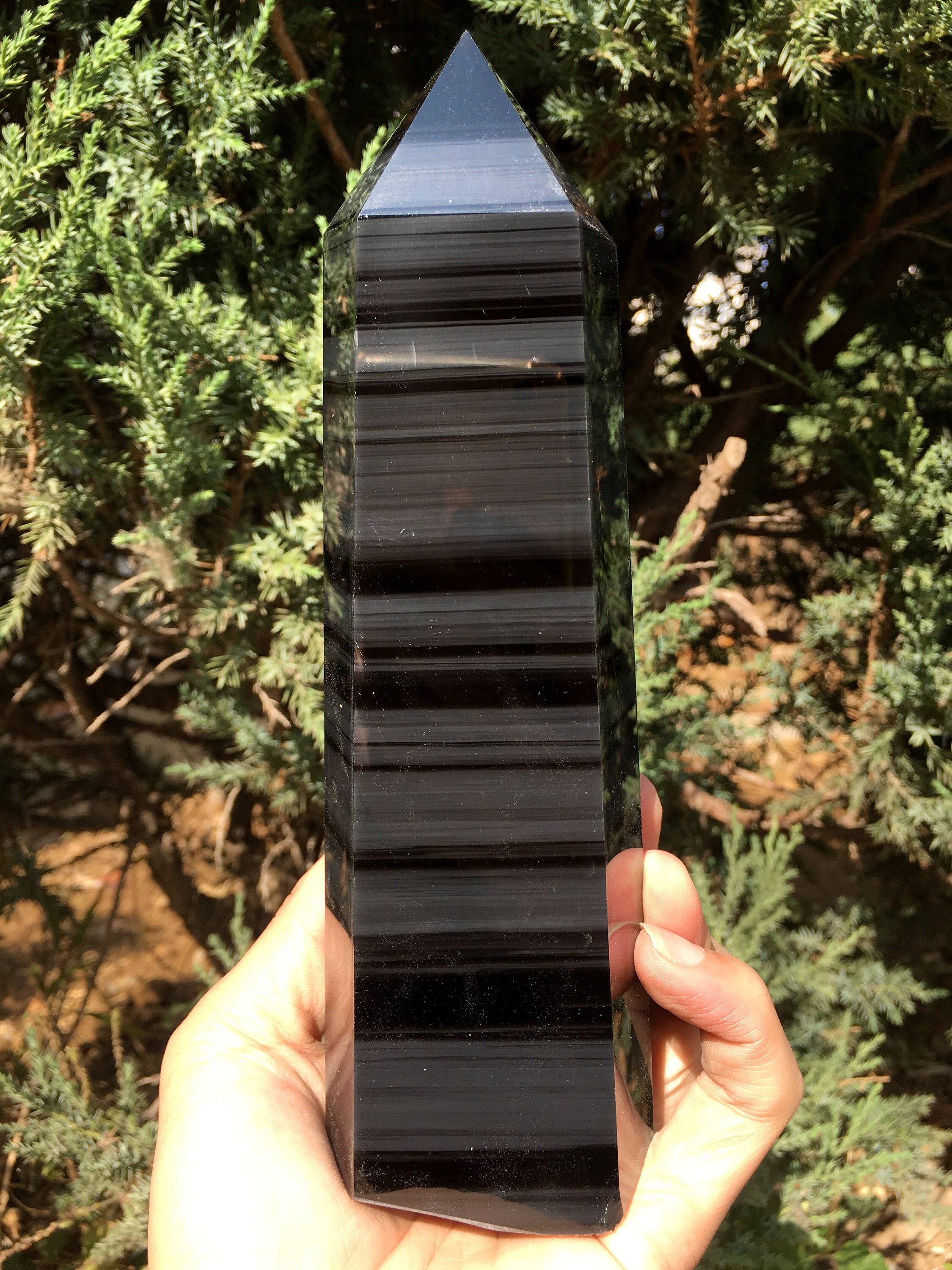 Natural Best Clear Obsidian Polished Tower Shaped/obsidian Tower Stone ...