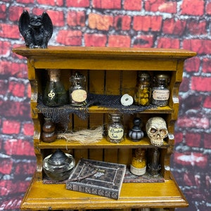 Miniature Witches Hutch, Mage Cabinet, Wizard Works, Cabinet of ...