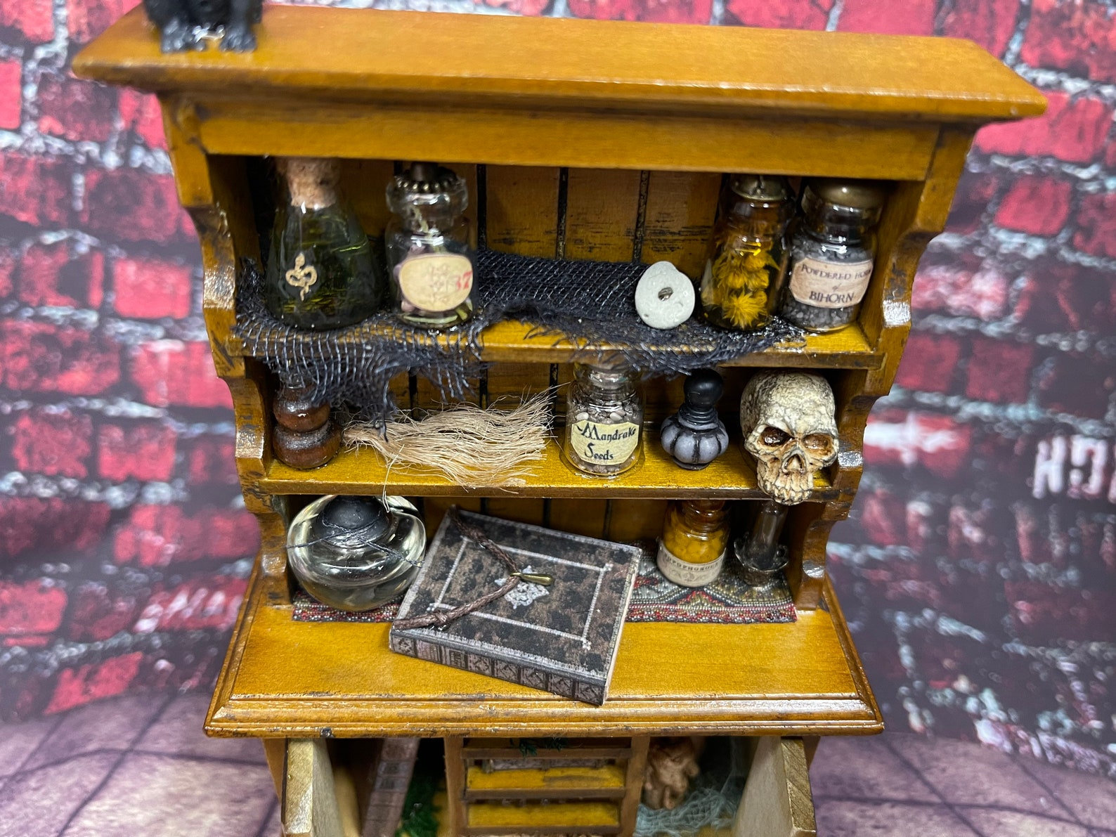 Miniature Witches Hutch, Mage Cabinet, Wizard Works, Cabinet of ...