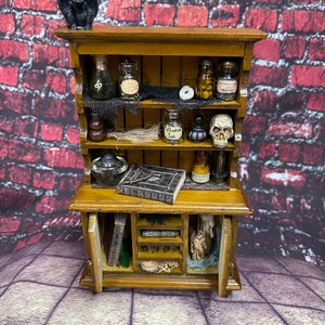 Miniature Witches Hutch, Mage Cabinet, Wizard Works, Cabinet of ...