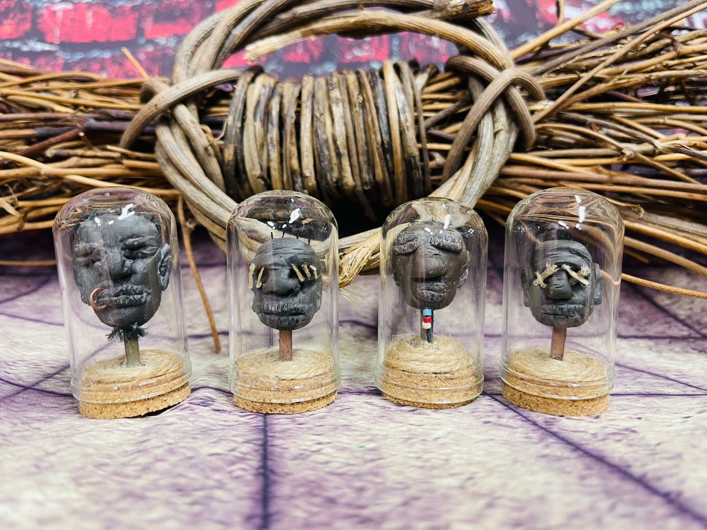 Sacred Shrunken Head Miniature - Etsy