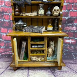 Miniature Witches Hutch, Mage Cabinet, Wizard Works, Cabinet of ...