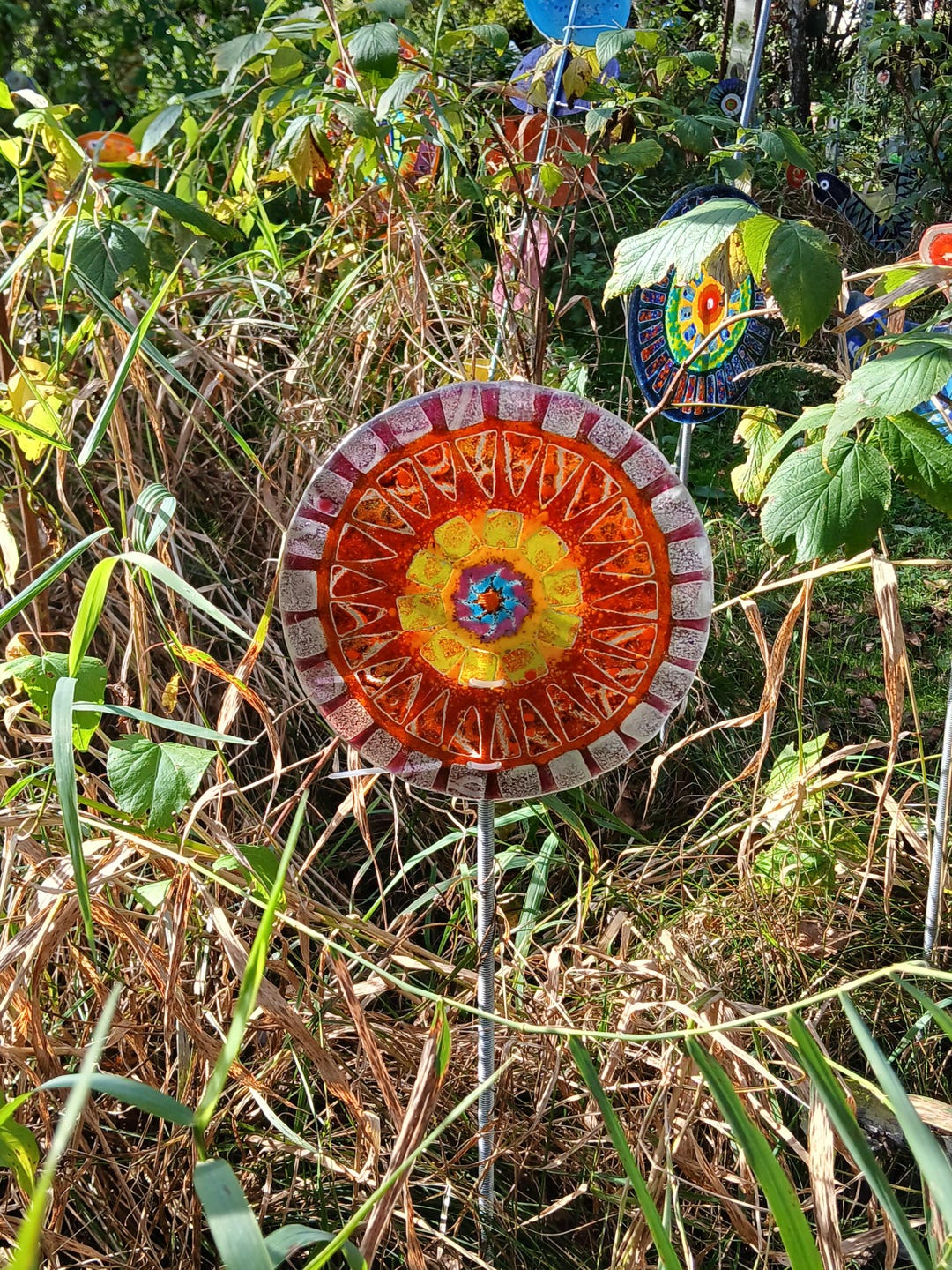 Garden Object Circle 23 Cm Glass Fusing - Etsy
