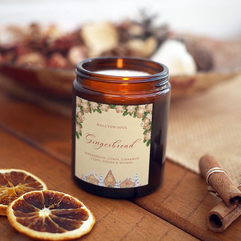 Gingerbread Candles - Etsy
