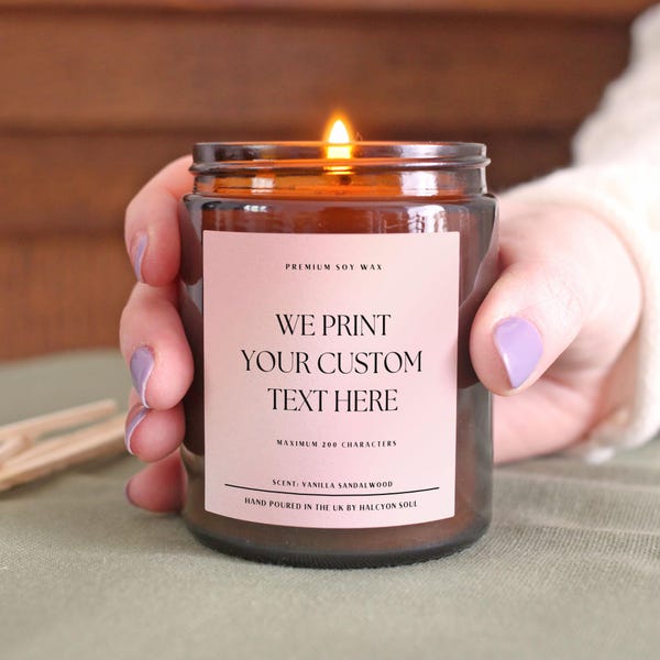 Personalized Candles - Etsy UK
