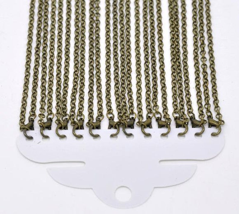 12 X Chain Bronze 51 Cm - Etsy