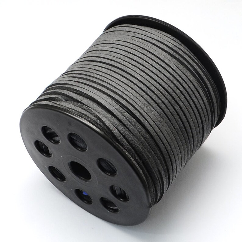 3 Meters Velour Ribbon Dark Grey 3 Mm | Etsy