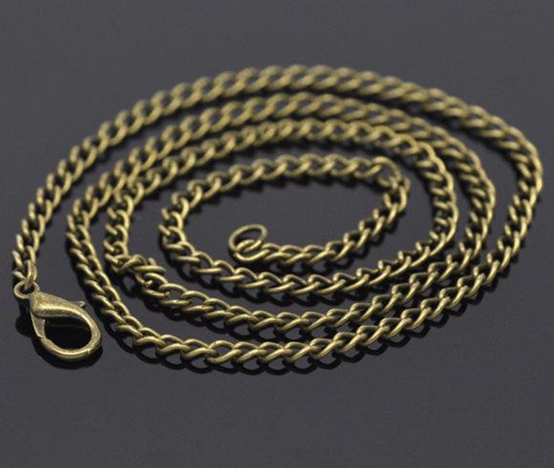 12 X Chain Bronze 51 Cm - Etsy