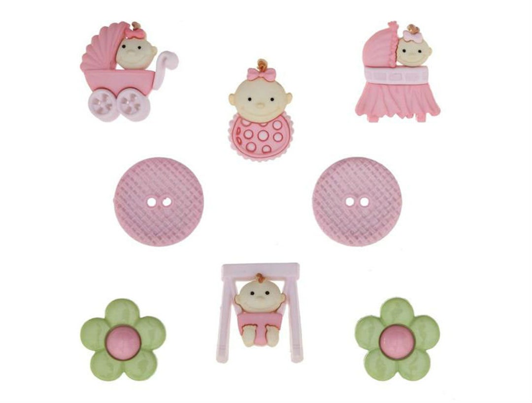 Dress It up Buttons Buttons Baby Girl Fun - Etsy